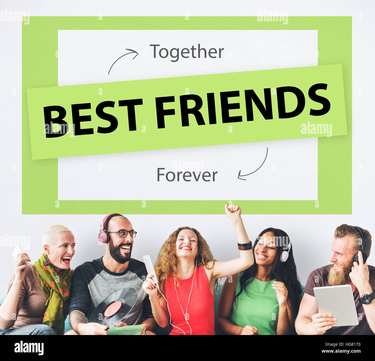 Best Friends Love Partnership Concept Stock Photo - Alamy