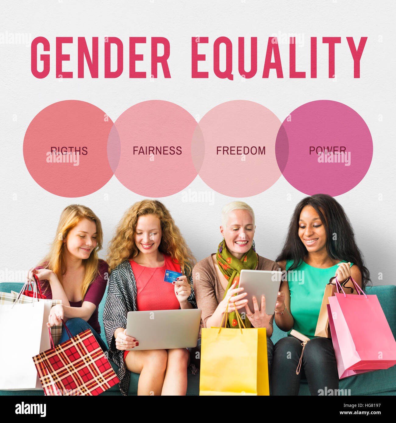 Women Rights Human Gender Equal Opportunity Concept Stock Photo - Alamy