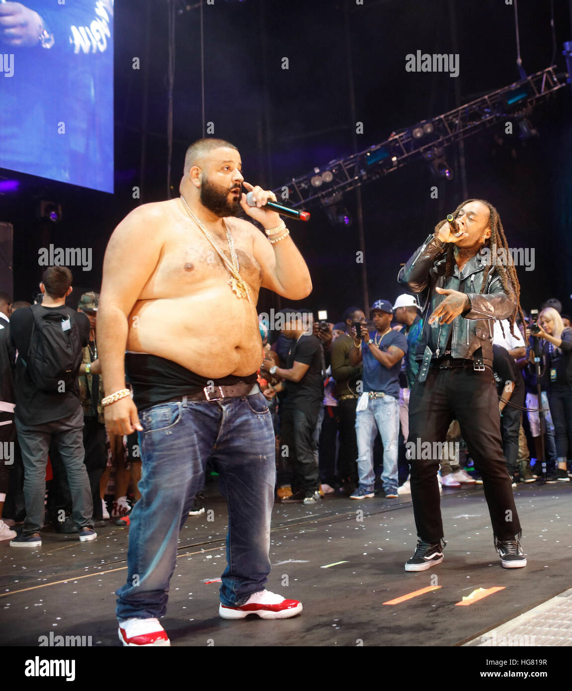 DJ Khaled and Ty Dolla Sign perform at Hot 97 Summer Jam 2016 at ...