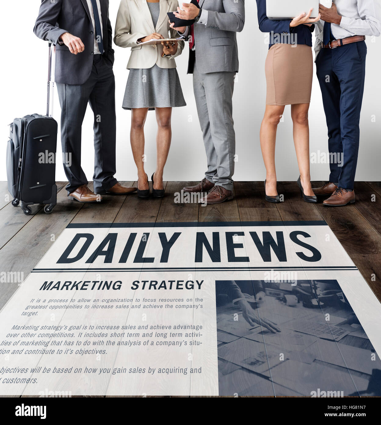 Daily News Announcement Information Report Concept Stock Photo - Alamy