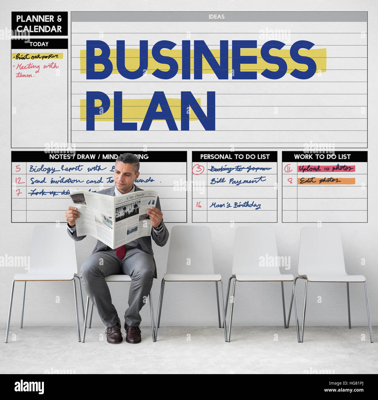 Business Plan Process Strategy Solution Vision Concept Stock Photo - Alamy