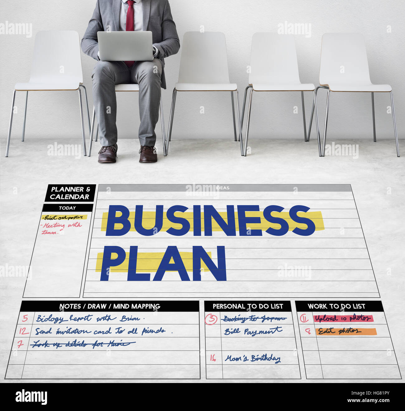 Business Plan Process Strategy Solution Vision Concept Stock Photo - Alamy