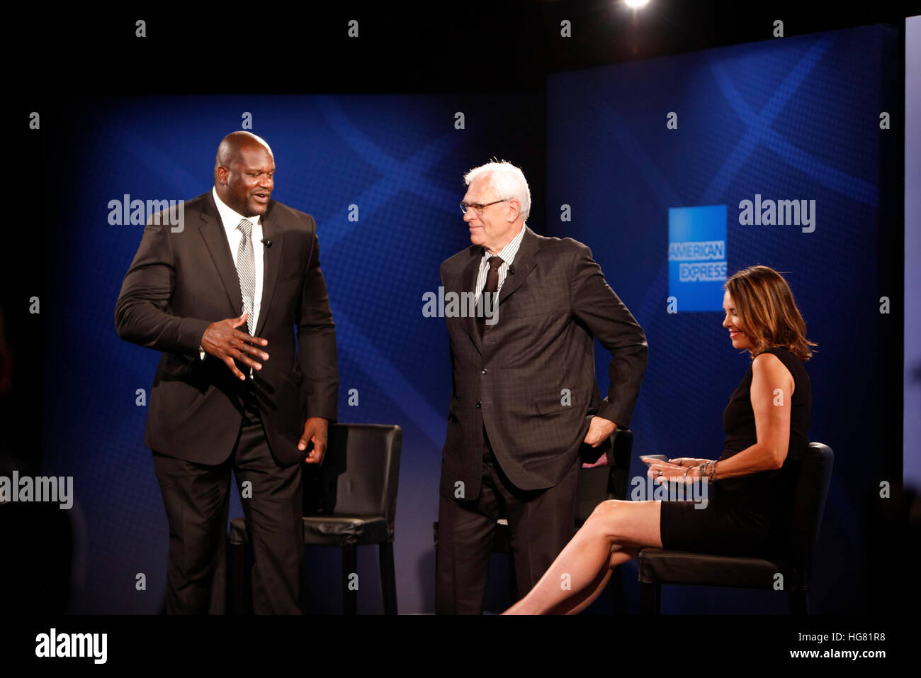 American express teamed up shaquille hi-res stock photography and ...