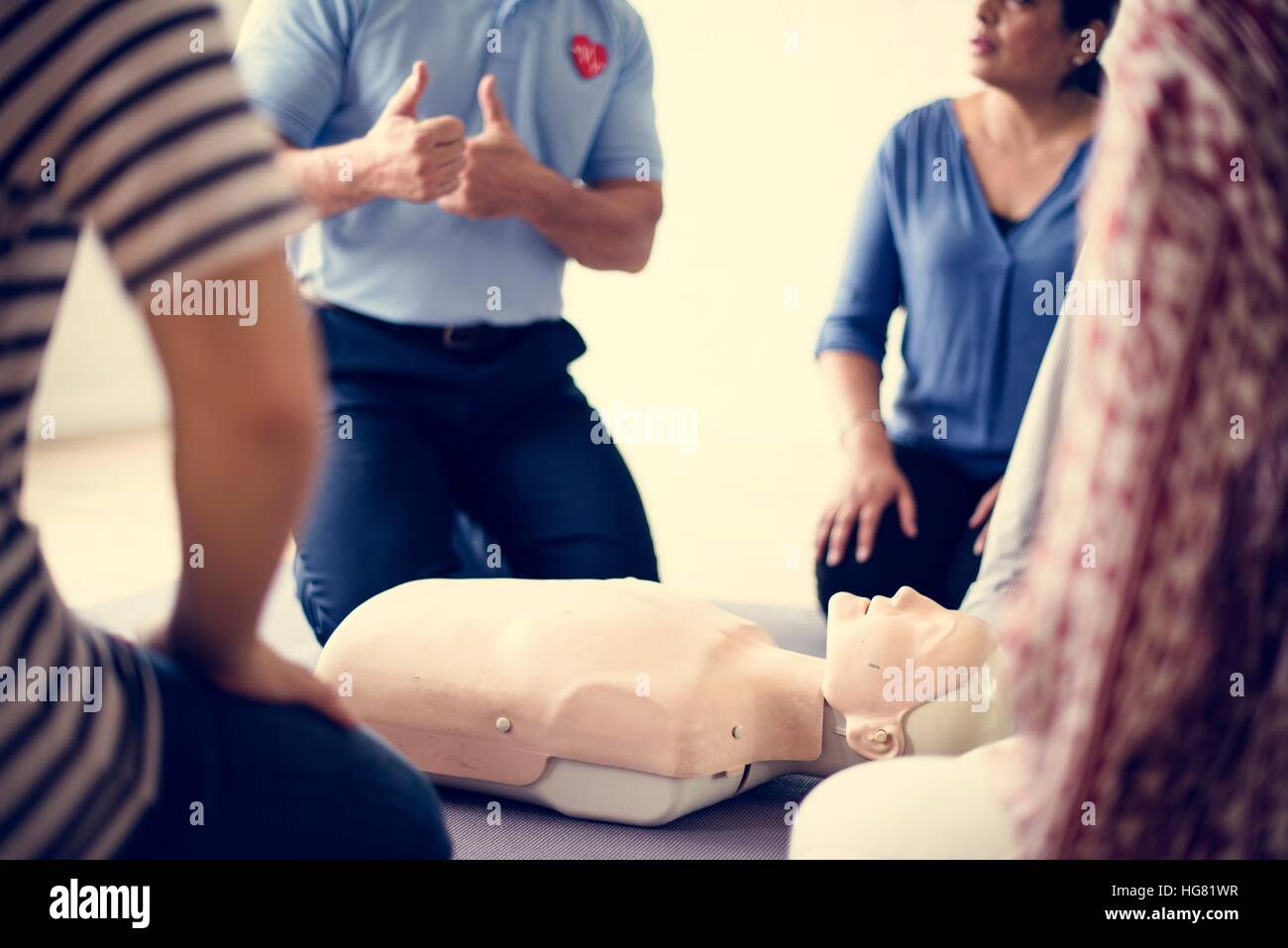 CPR First Aid Training Concept Stock Photo - Alamy
