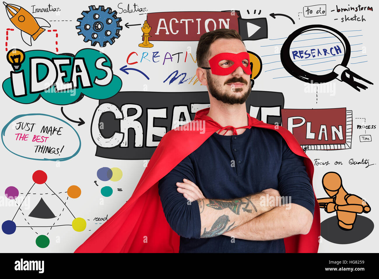 Creative Planning Thinking Ideas Concept Stock Photo - Alamy