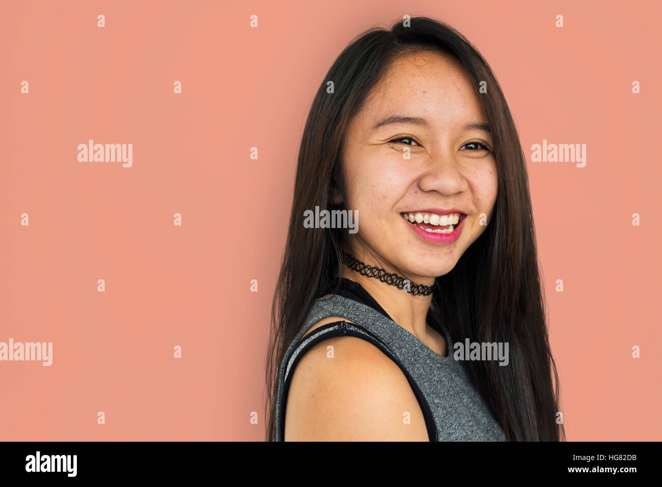 Lady Portrait Studio Shoot Concept Stock Photo - Alamy