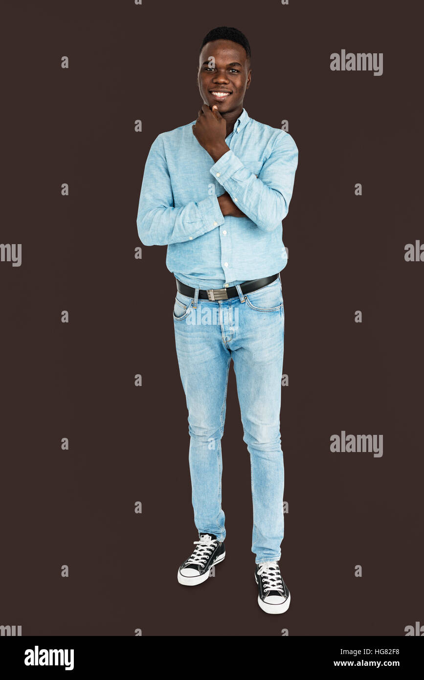 Man Studio Shoot Full Body Concept Stock Photo - Alamy