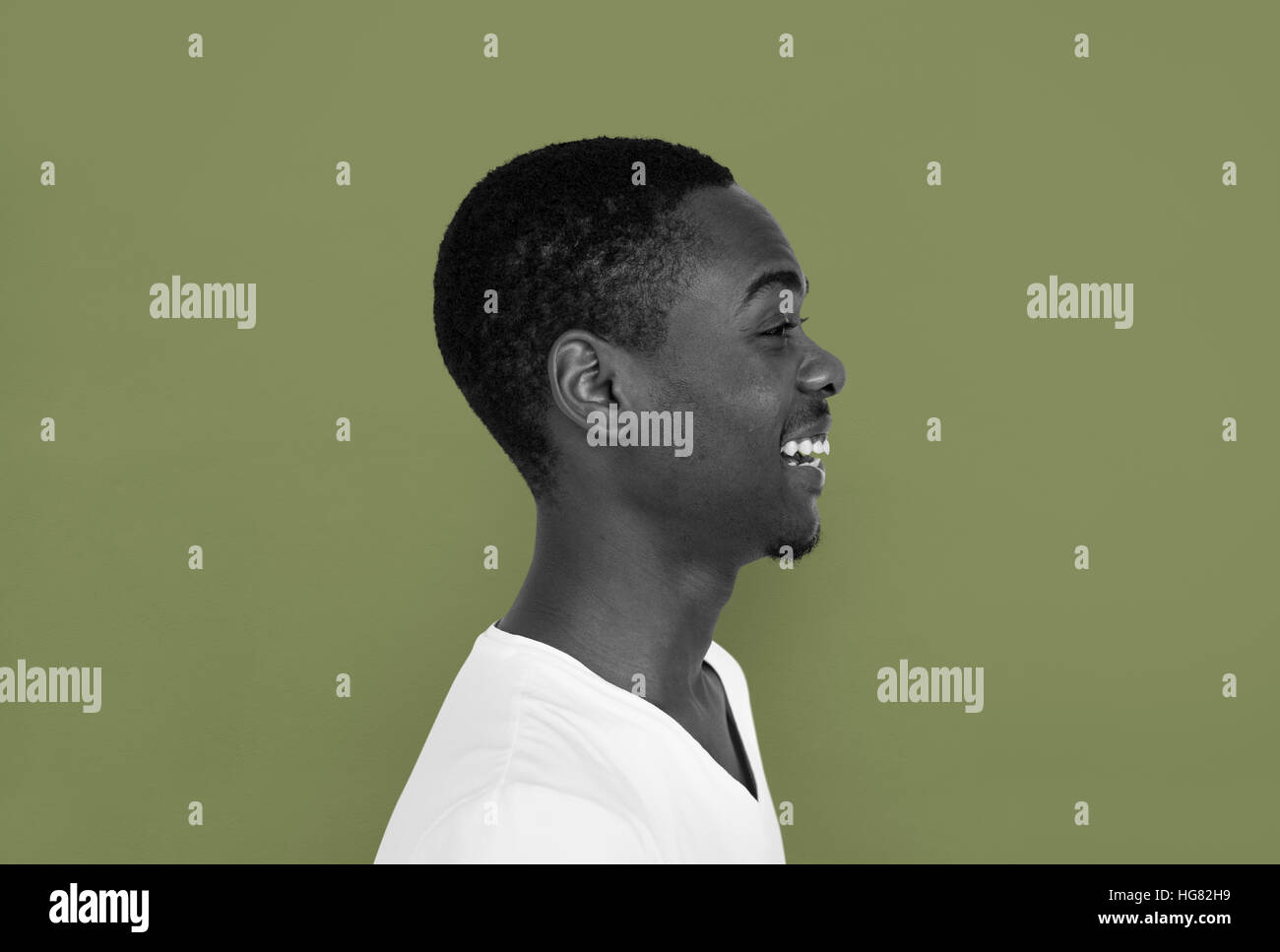 African Male Side Shoot Concept Stock Photo - Alamy