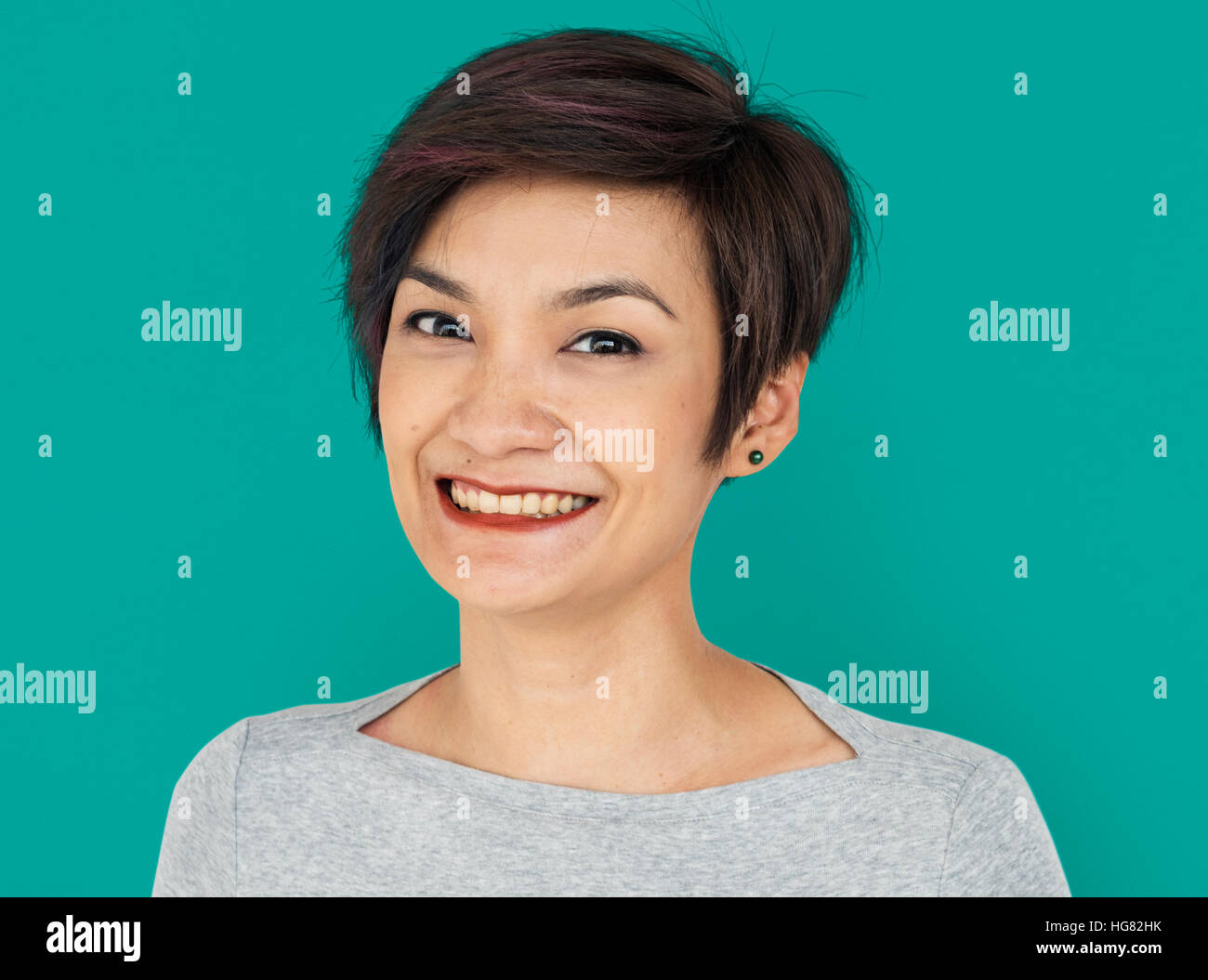 Asian Lady Studio Shoot Concept Stock Photo - Alamy