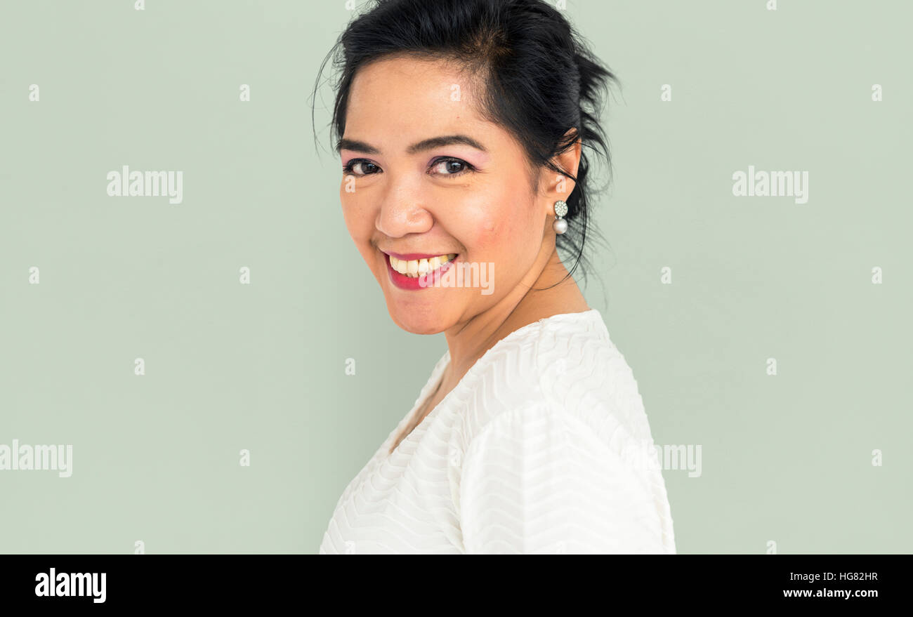 Asian Lady Studio Shoot Concept Stock Photo - Alamy