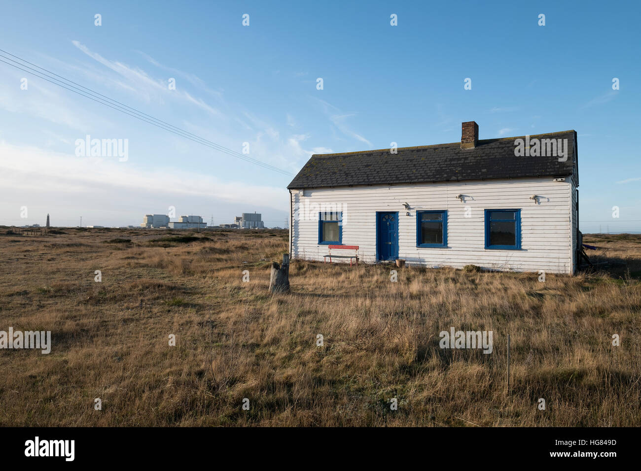 White Shack Dungeness Stock Photo - Alamy