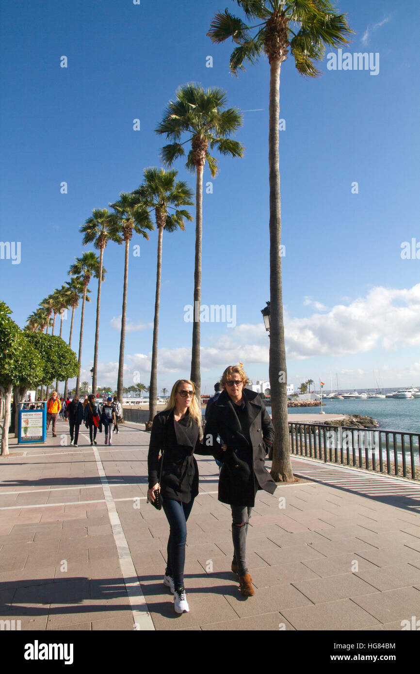 Marbella promenade hi-res stock photography and images - Alamy