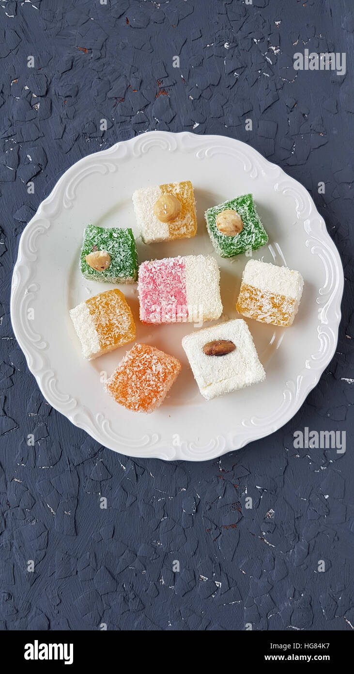 Green turkish delight hi-res stock photography and images - Alamy