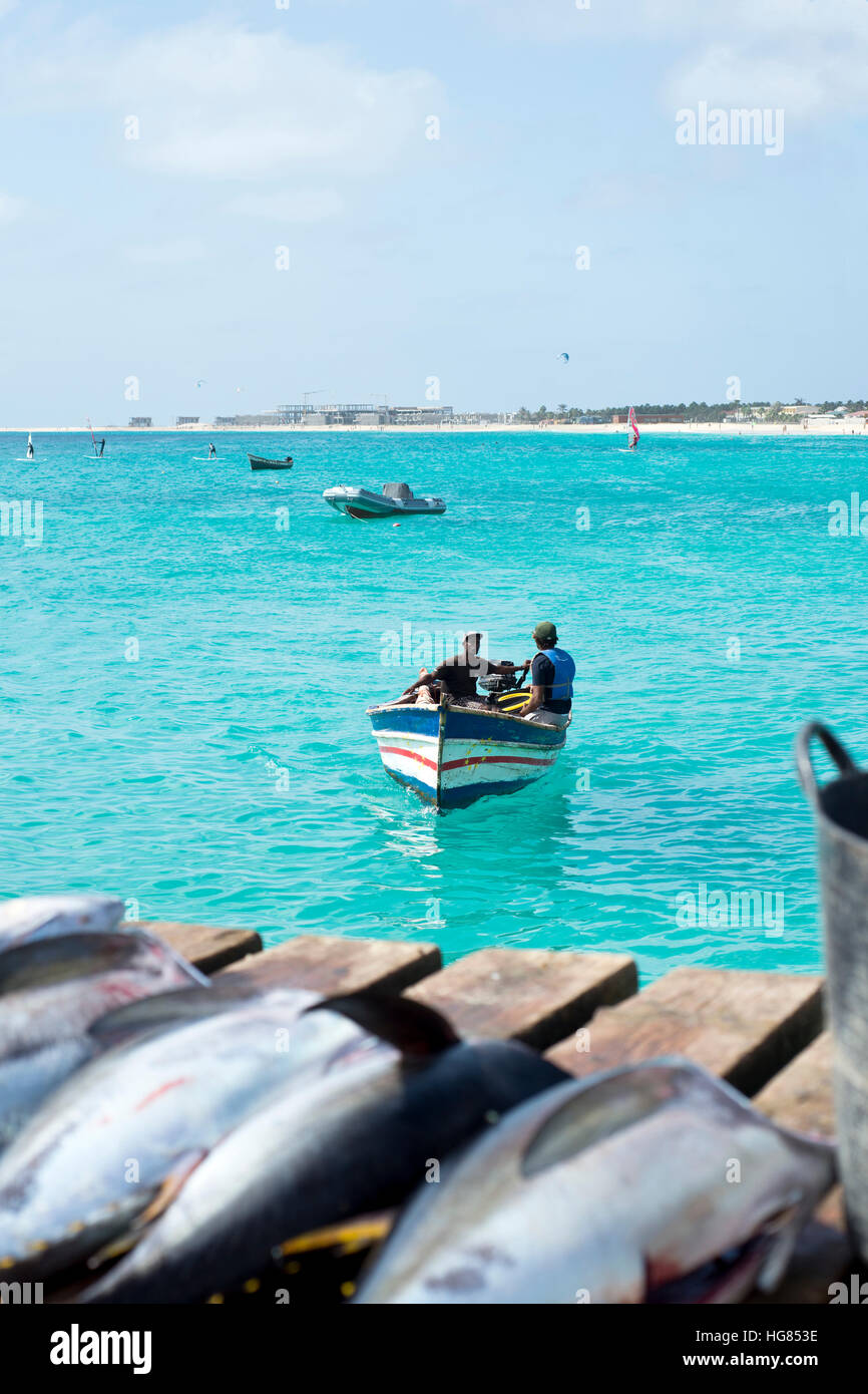 Fishing boat. Sal - Cabo Verde. Tuna Stock Photo - Alamy