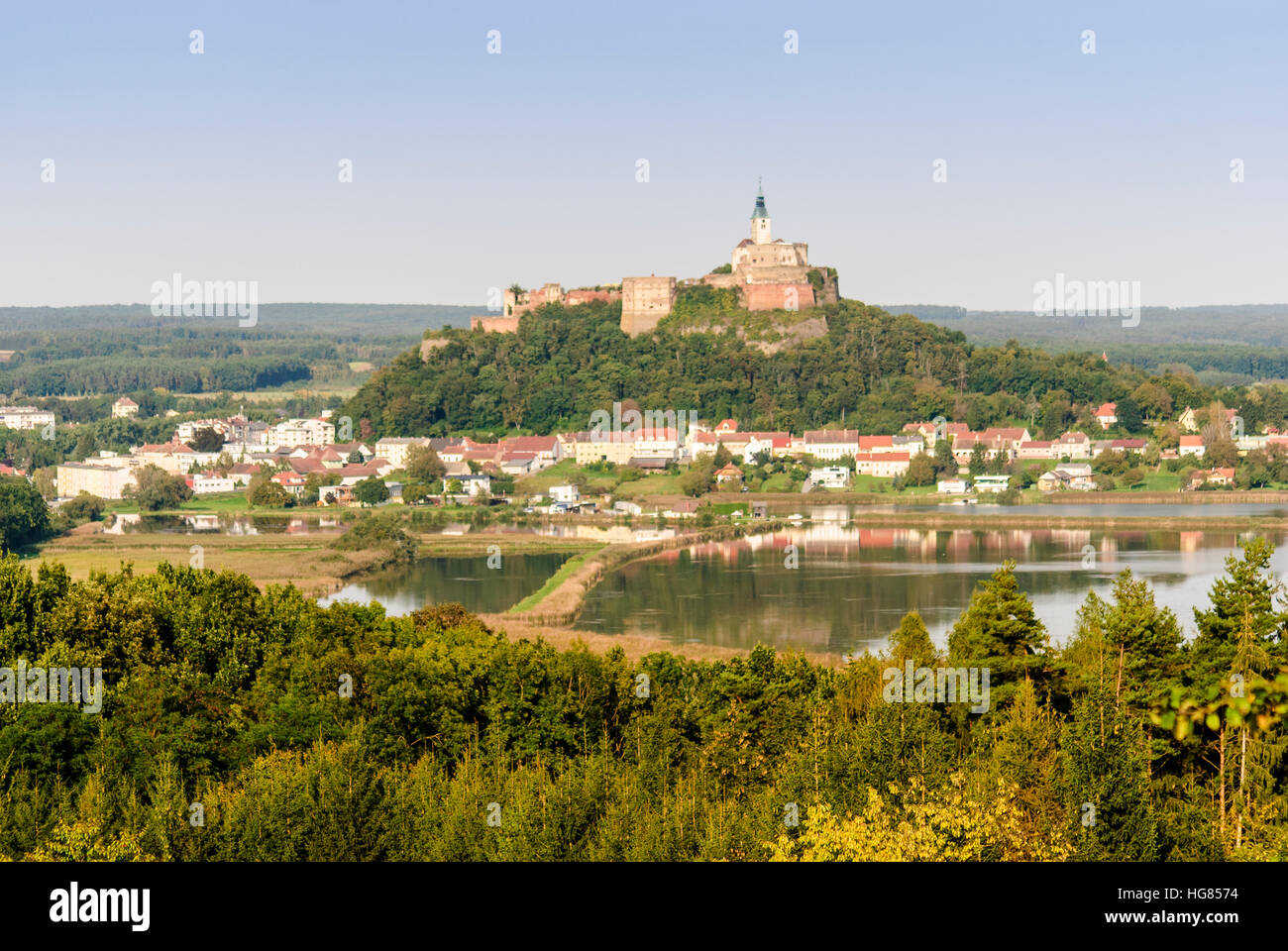 Güssing: Güssing Castle, fish ponds, , Burgenland, Austria Stock Photo ...
