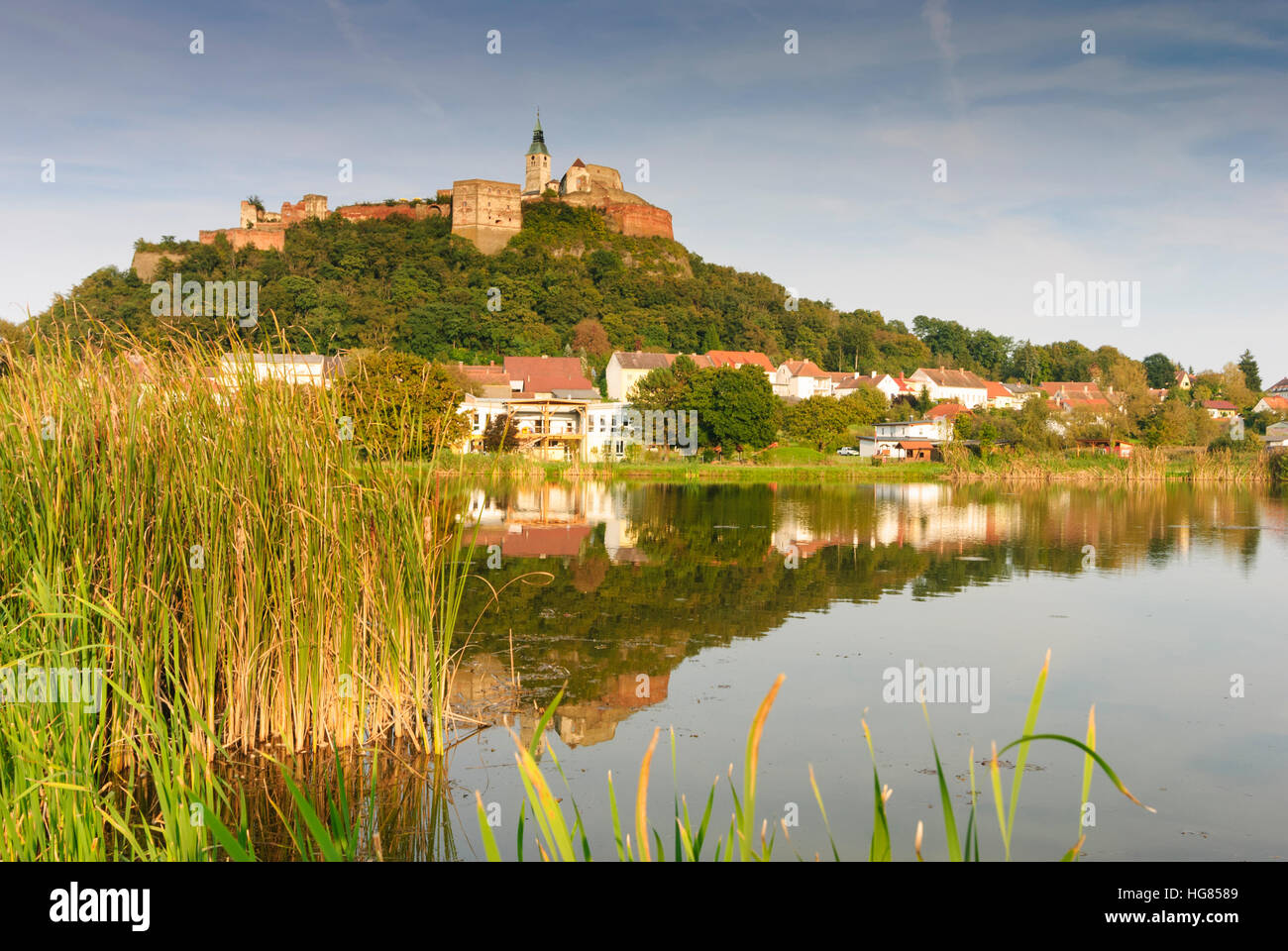 Güssing: Güssing Castle, fish ponds, , Burgenland, Austria Stock Photo ...