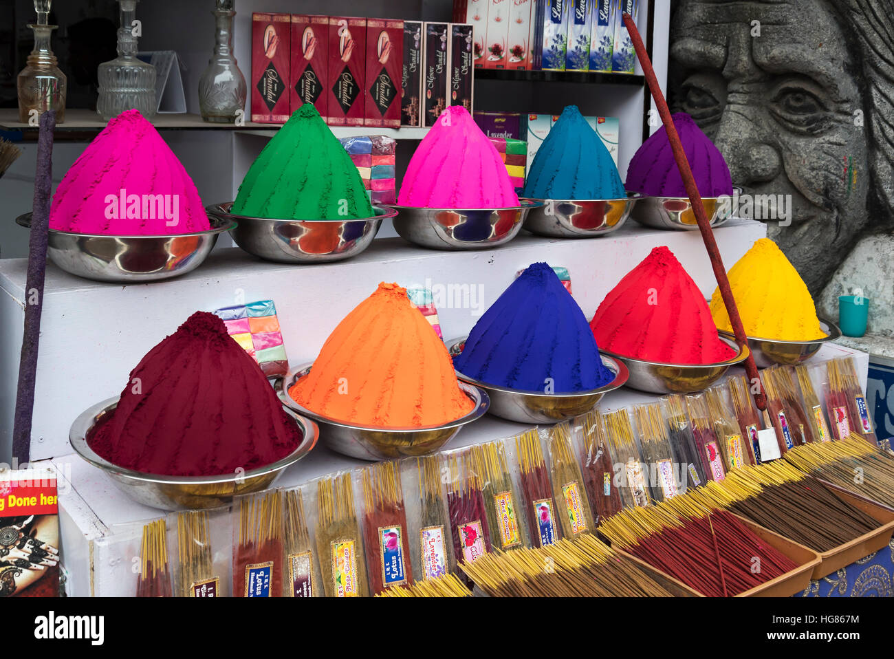 Colorful Dyes, Fort Kochi, Cochin, Kerala, India Stock Photo - Alamy