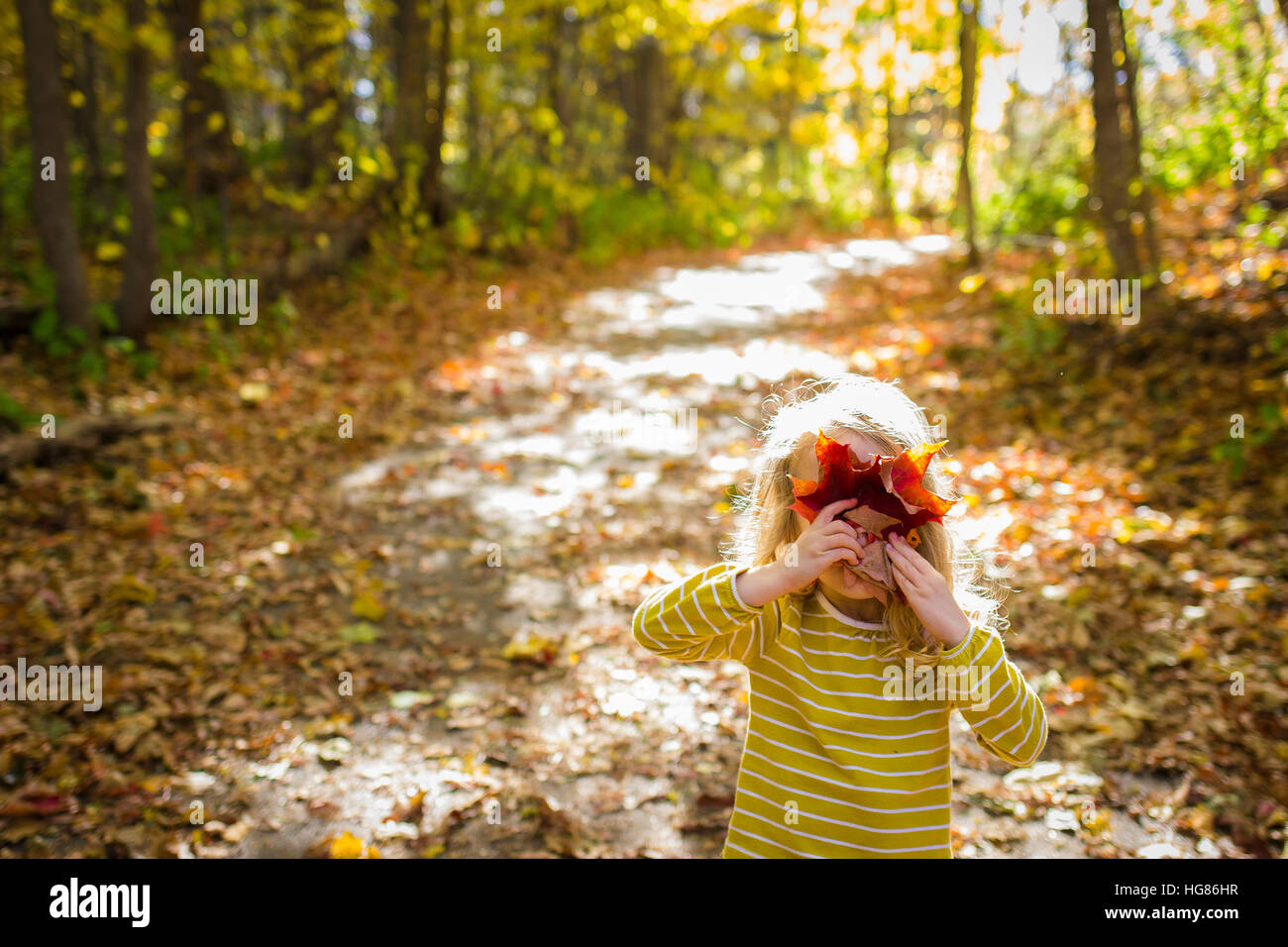 Blond girl hiding face High Resolution Stock Photography and Images - Alamy