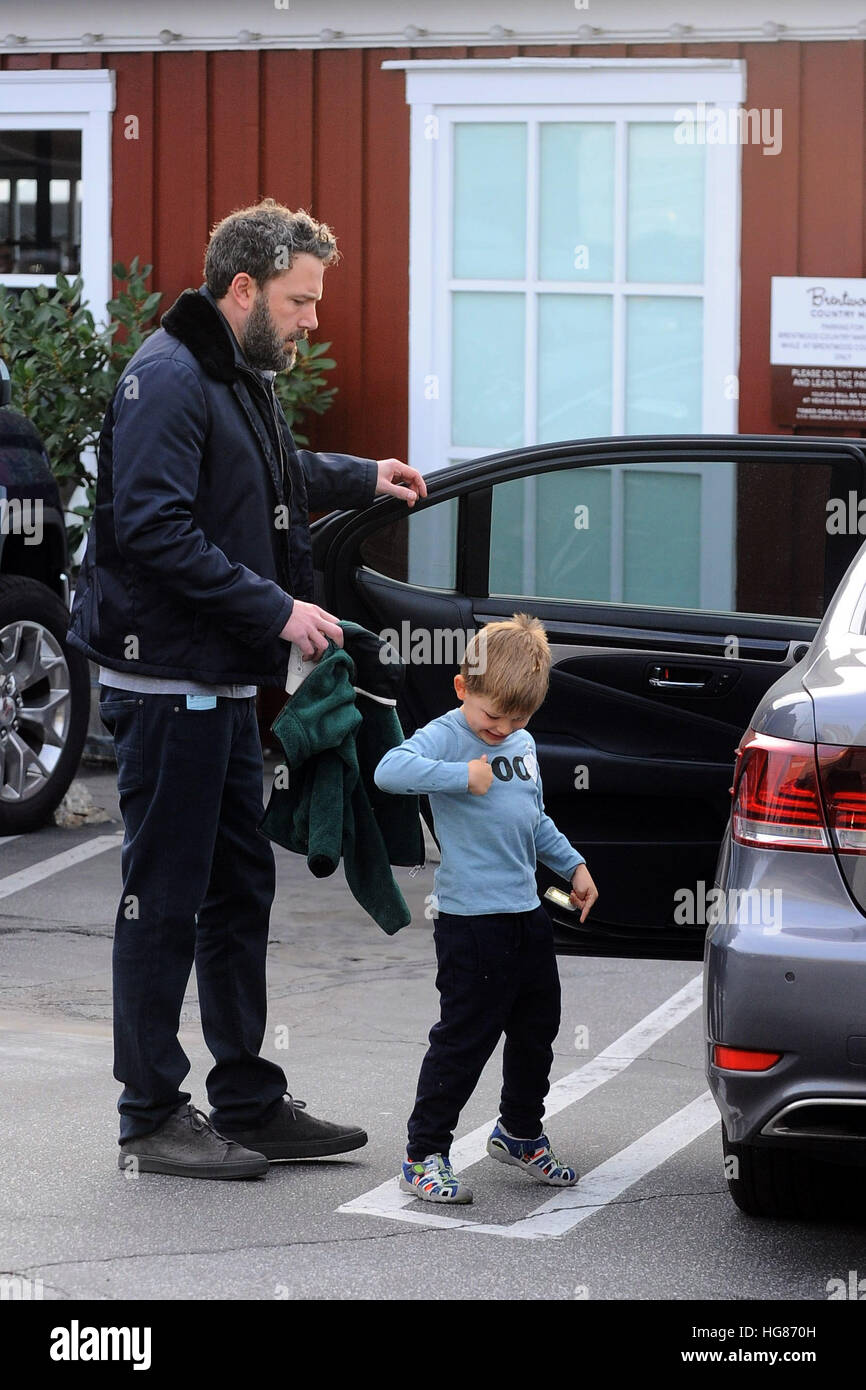 Ben Affleck taking is son Sam for breakfast Featuring: Ben Affleck ...
