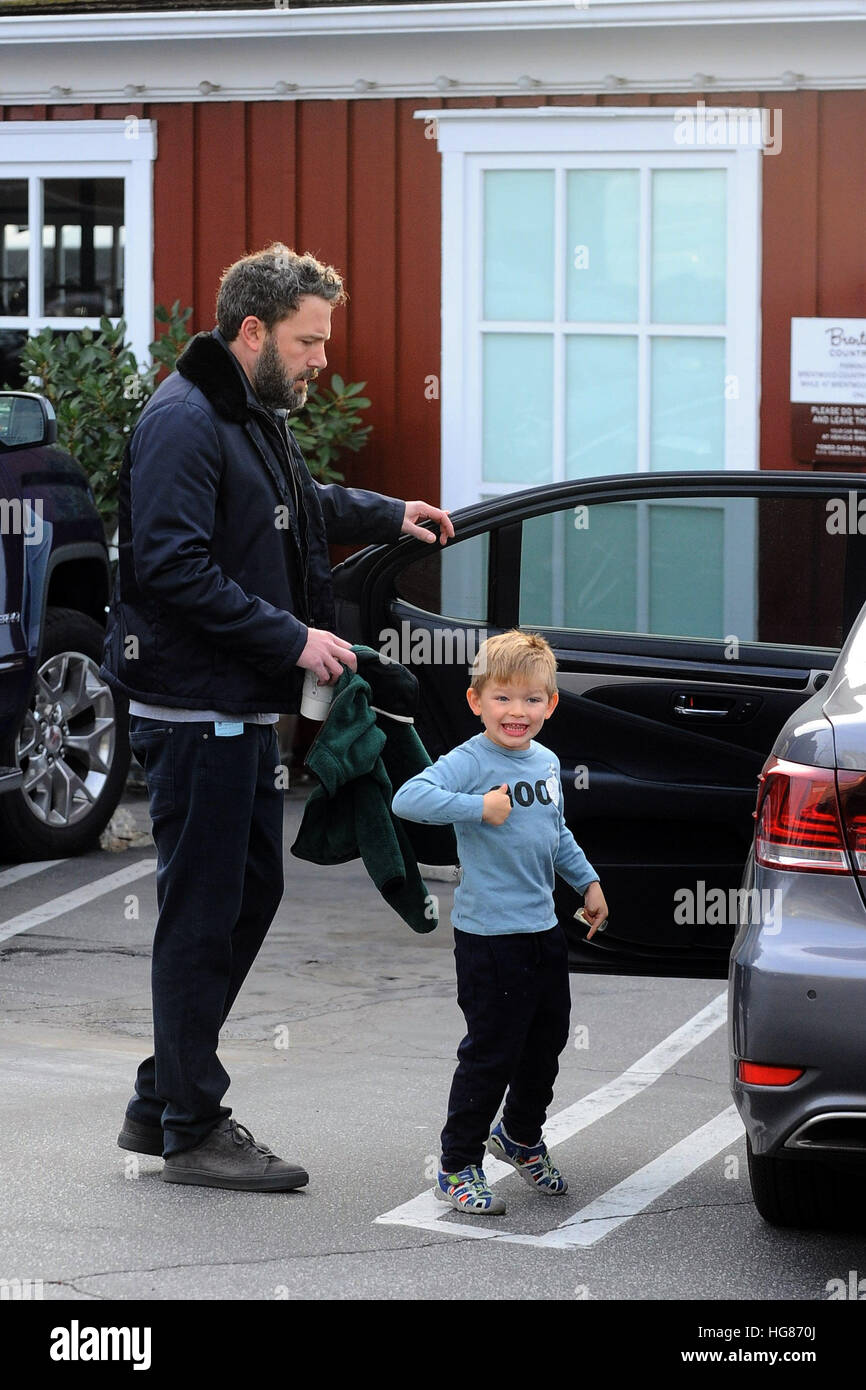 Ben Affleck taking is son Sam for breakfast Featuring: Ben Affleck ...