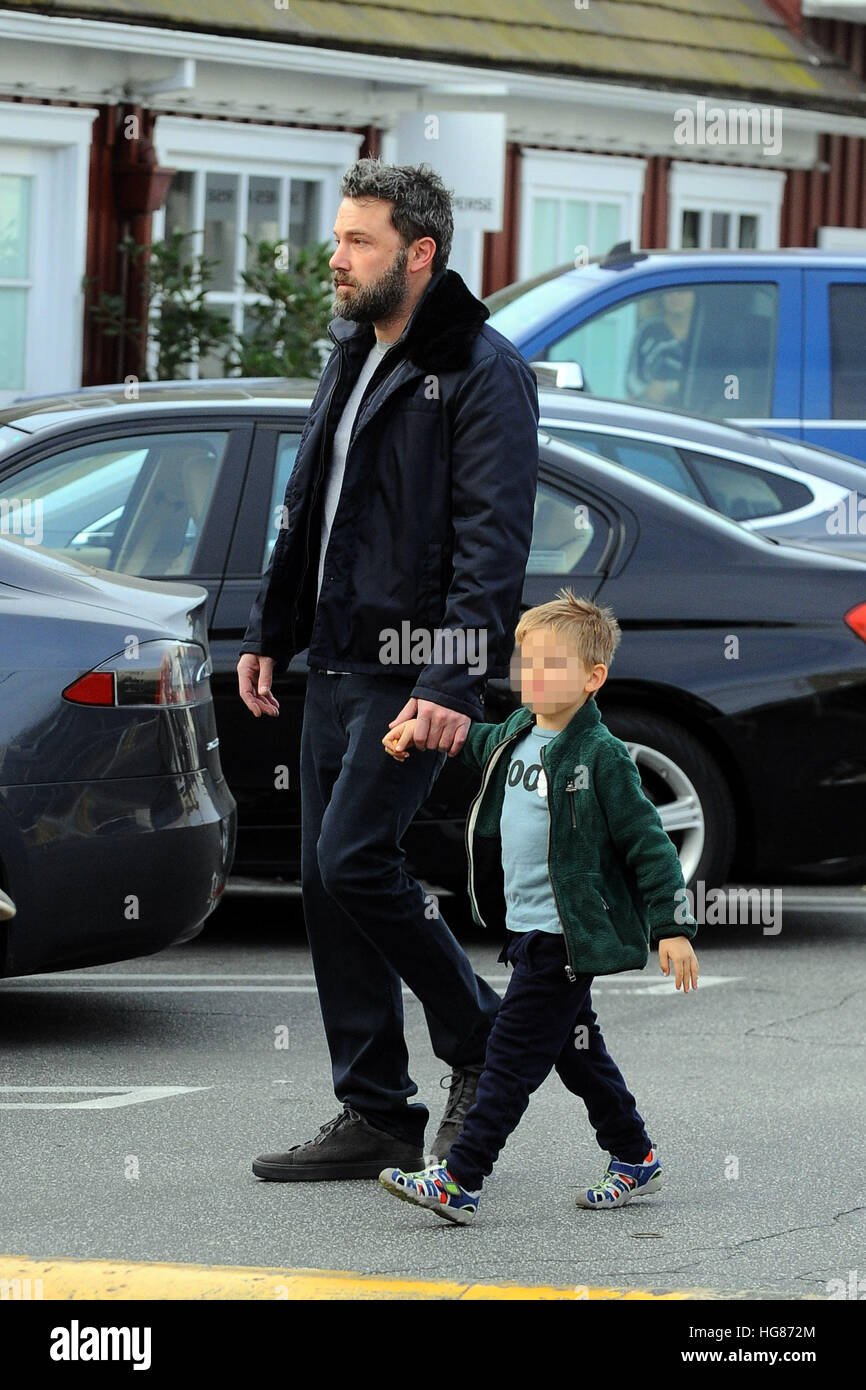 Ben Affleck taking is son Sam for breakfast Featuring: Ben Affleck ...