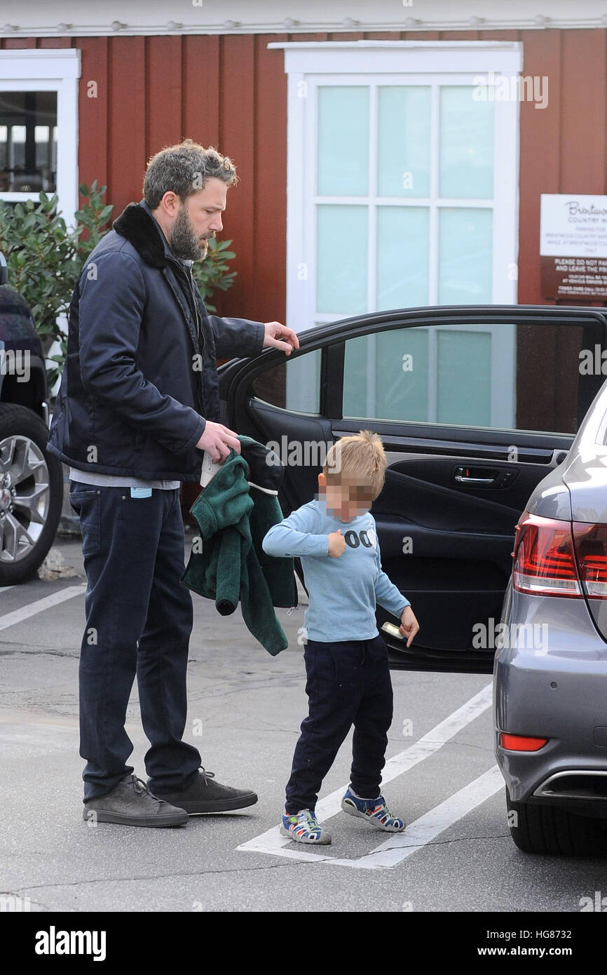 Ben Affleck taking is son Sam for breakfast Featuring: Ben Affleck ...