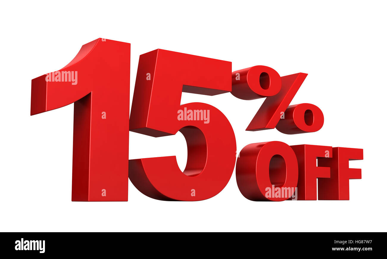 15 percentage off hi-res stock photography and images - Alamy