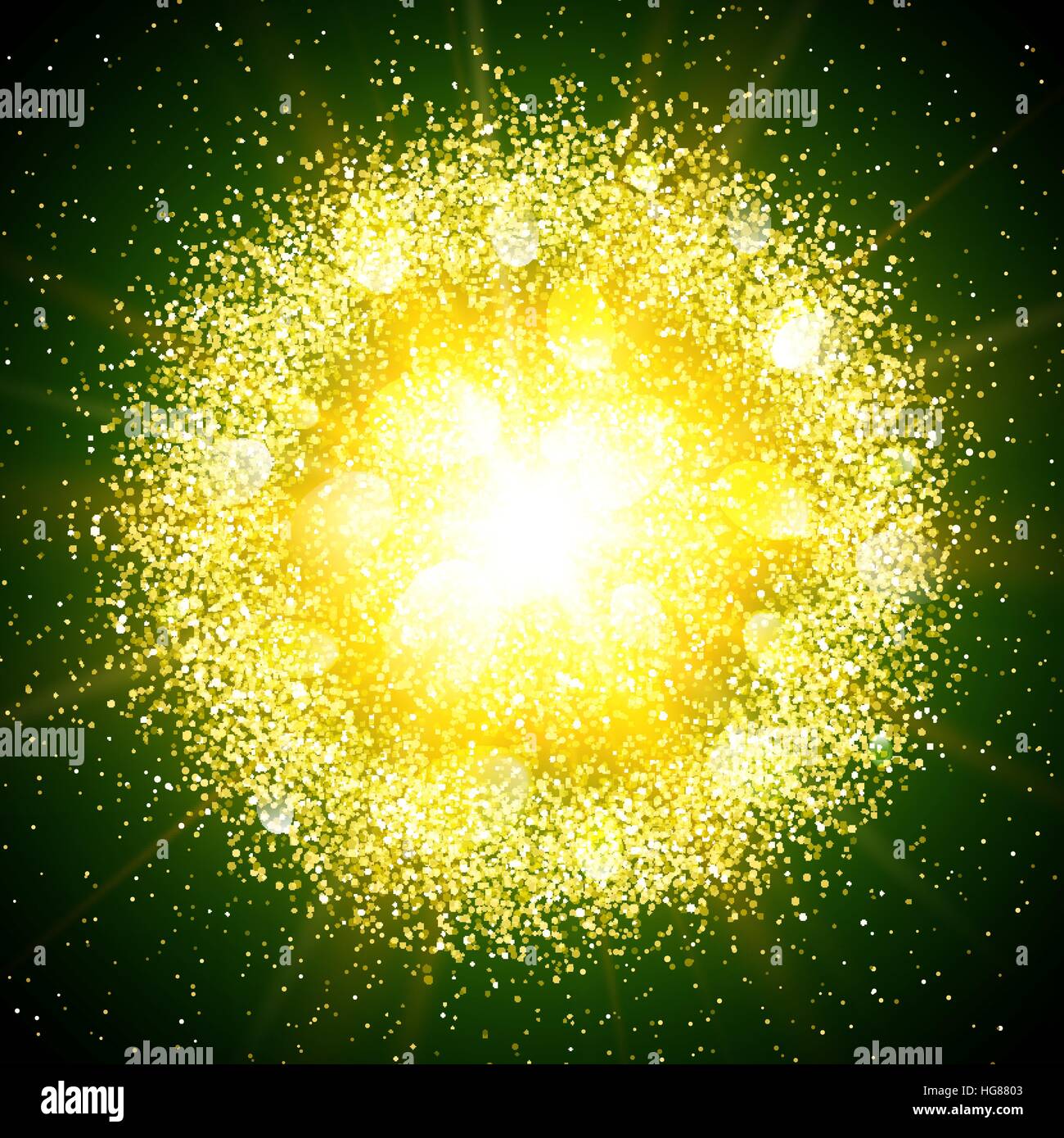 Green burst vector hi-res stock photography and images - Alamy