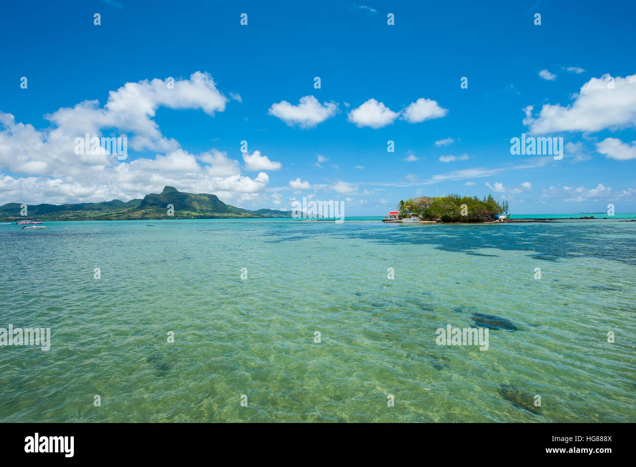 Mouchoir Rouge in the Grand Port bay, located right in front of the ...