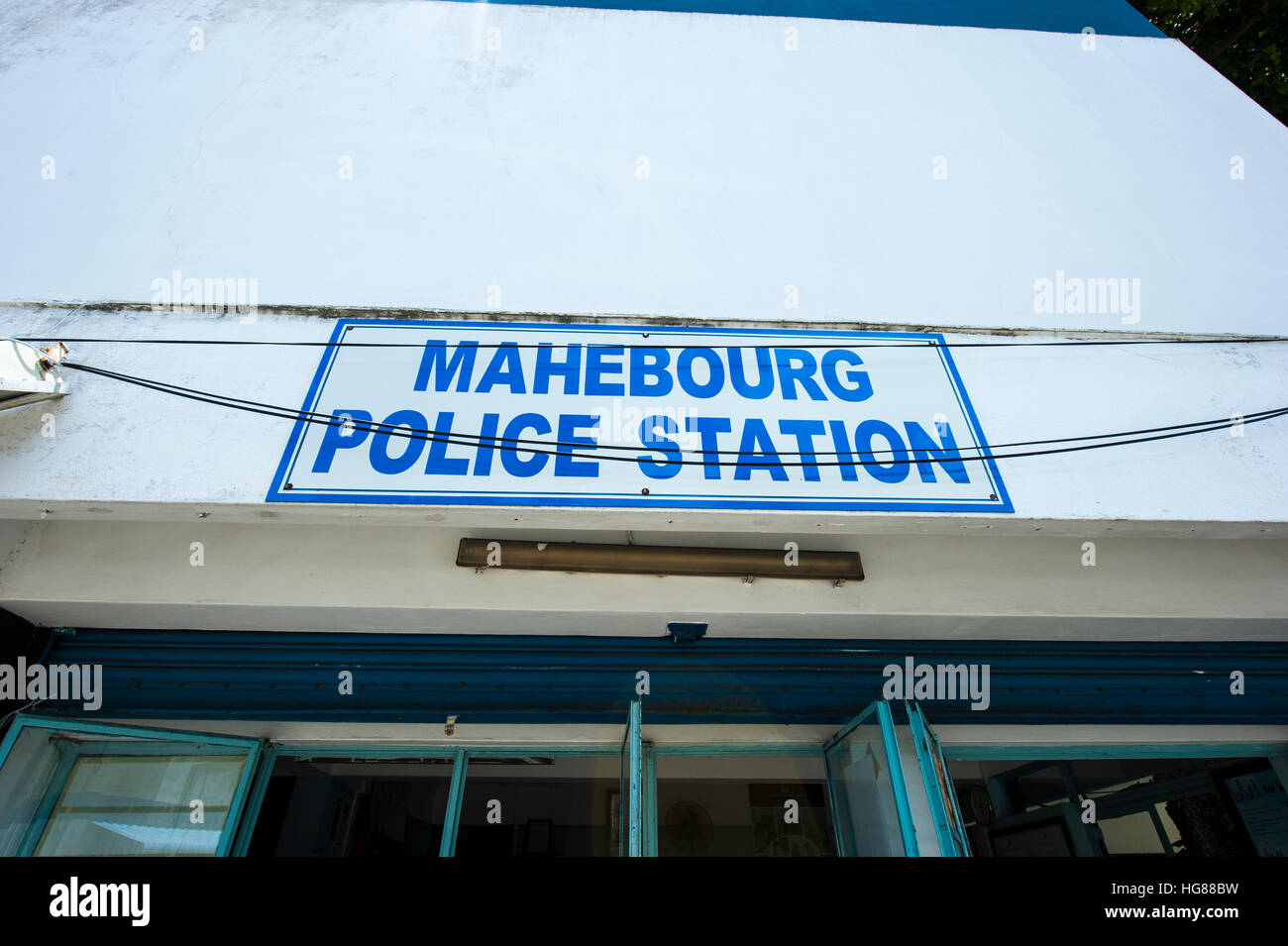 Mahebourg Police Station, Mauritius Stock Photo - Alamy
