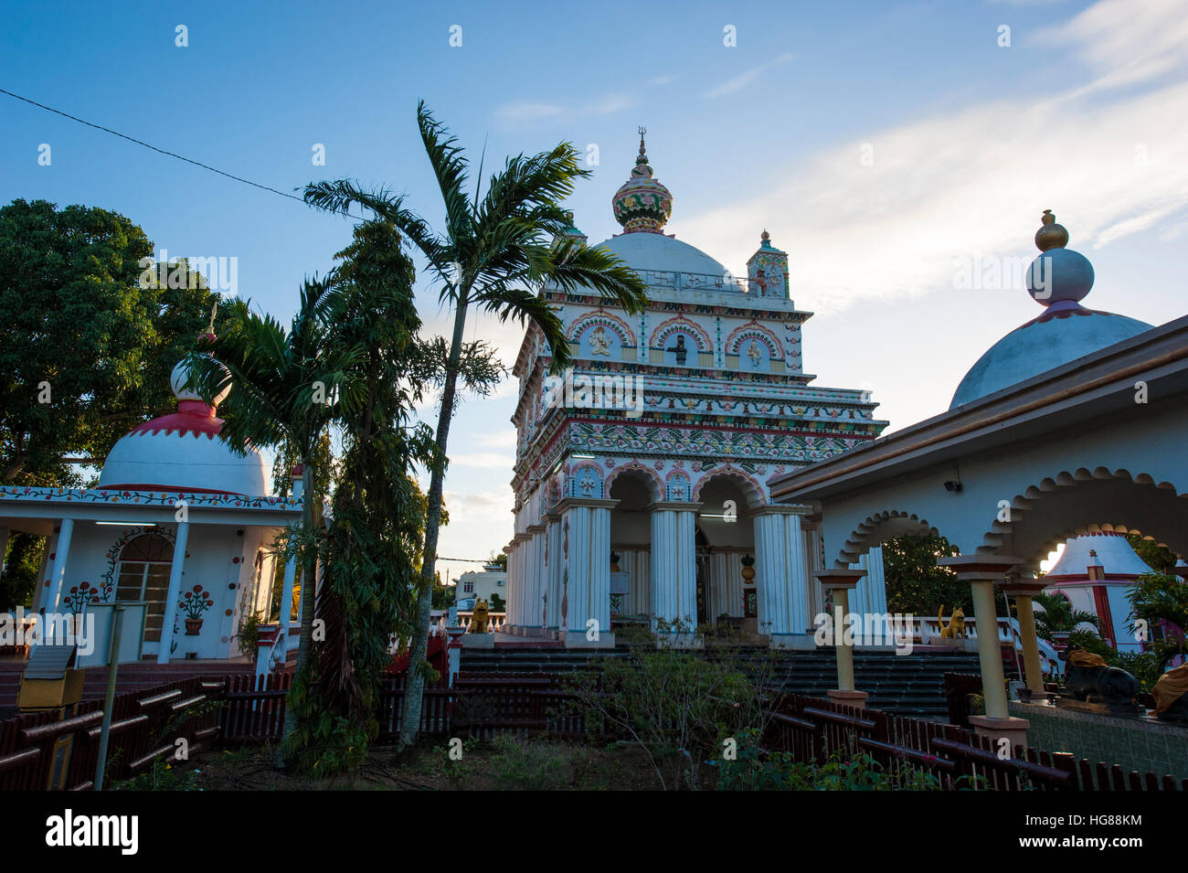 Maheswarnath Mandir, a Hindu temple located in the village of Triolet ...