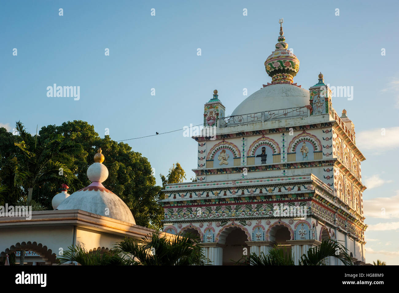 Maheswarnath Mandir, a Hindu temple located in the village of Triolet ...
