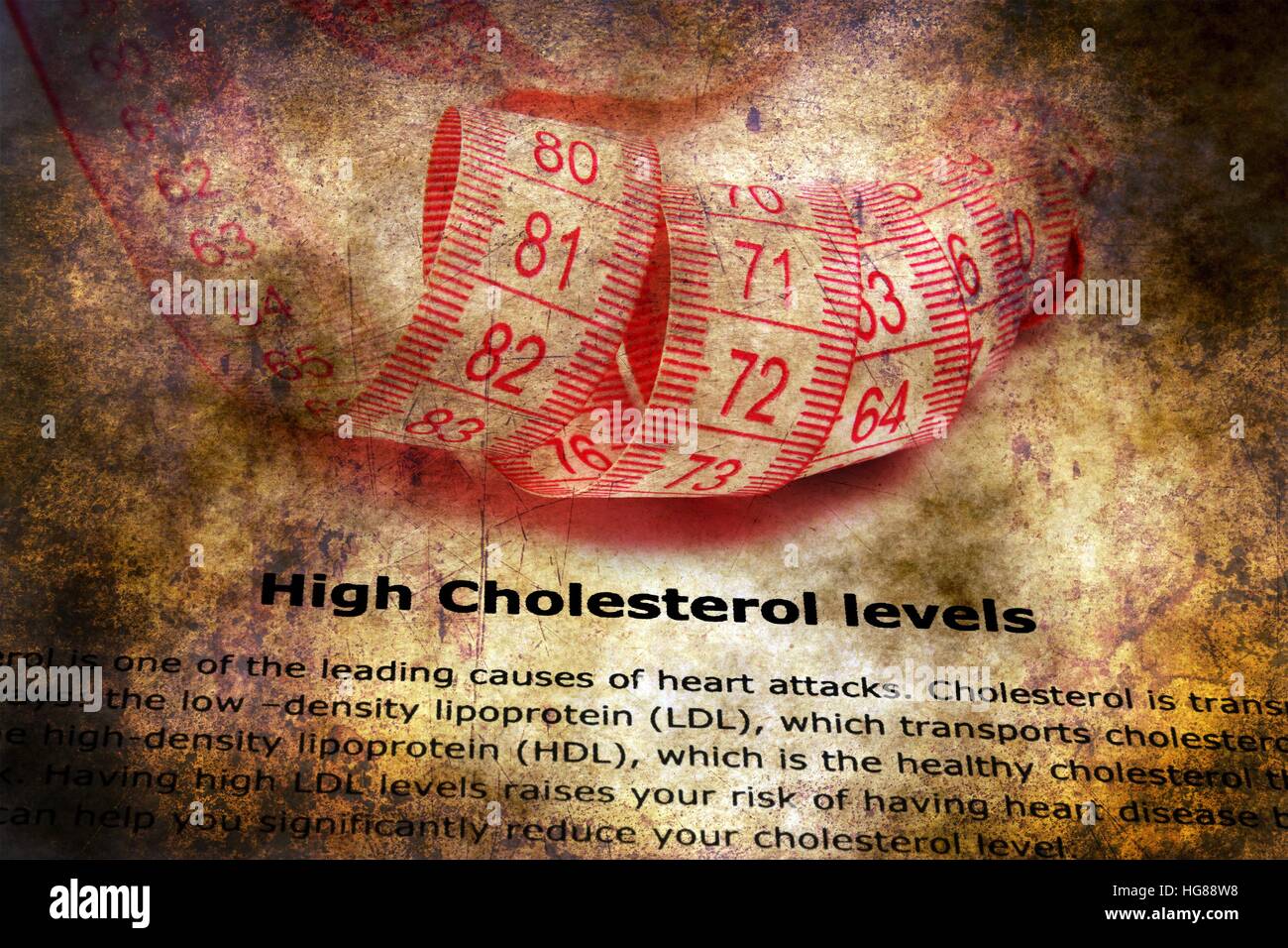High cholesterol level Stock Photo - Alamy