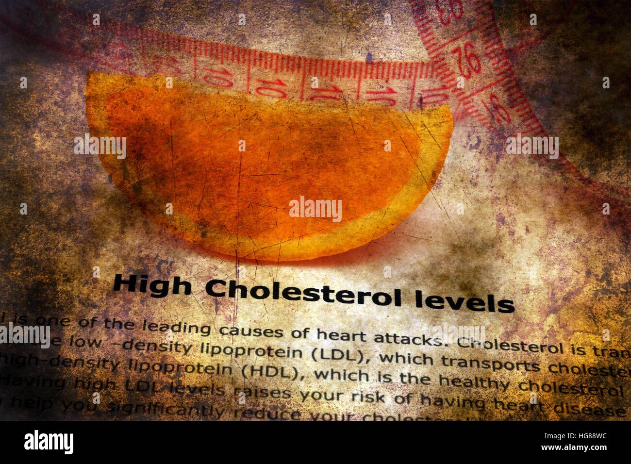 High cholesterol level Stock Photo - Alamy
