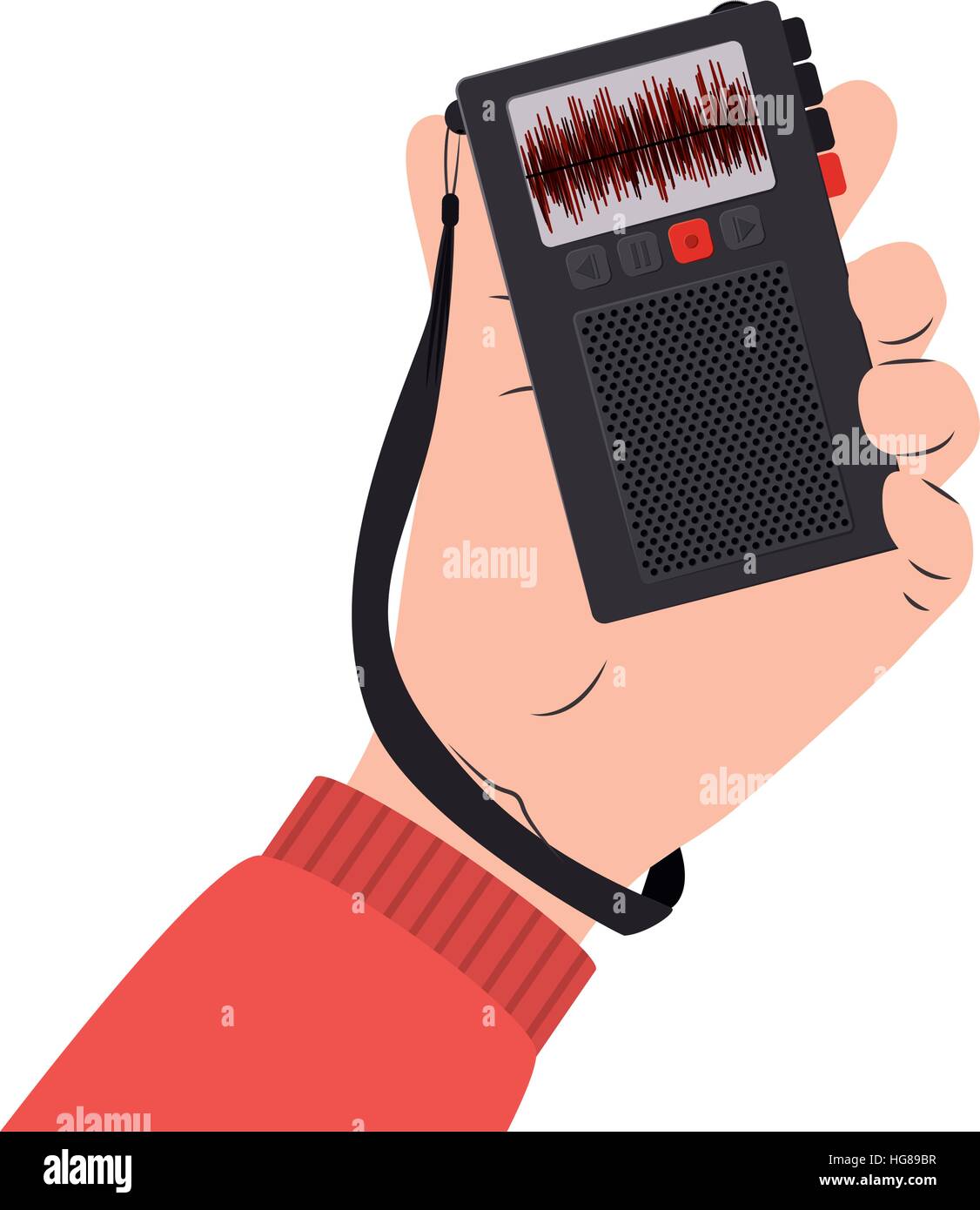 Hand holding receiver Stock Vector Images - Alamy