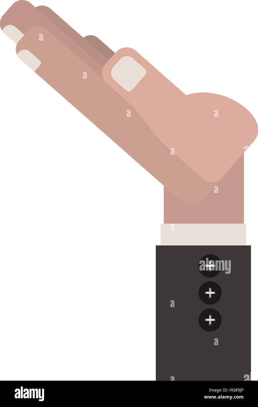 Man with open palm, side view Stock Vector Images - Alamy