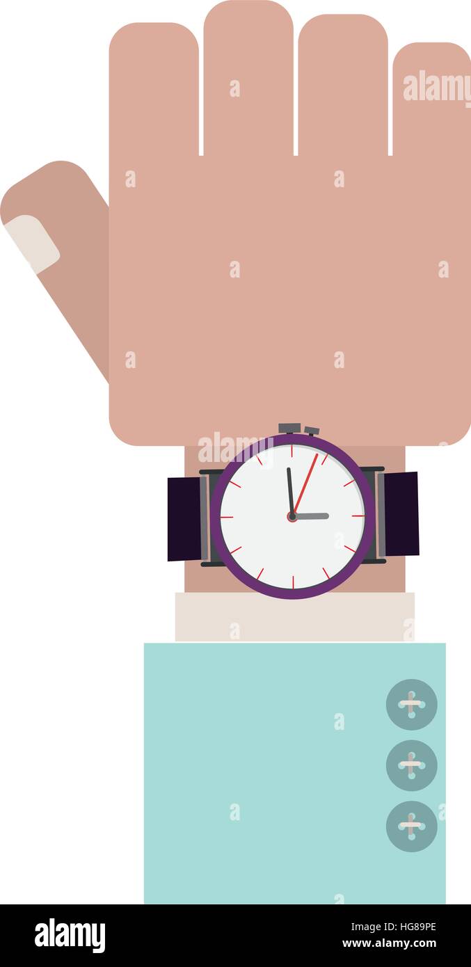 Finger clock Stock Vector Images - Alamy