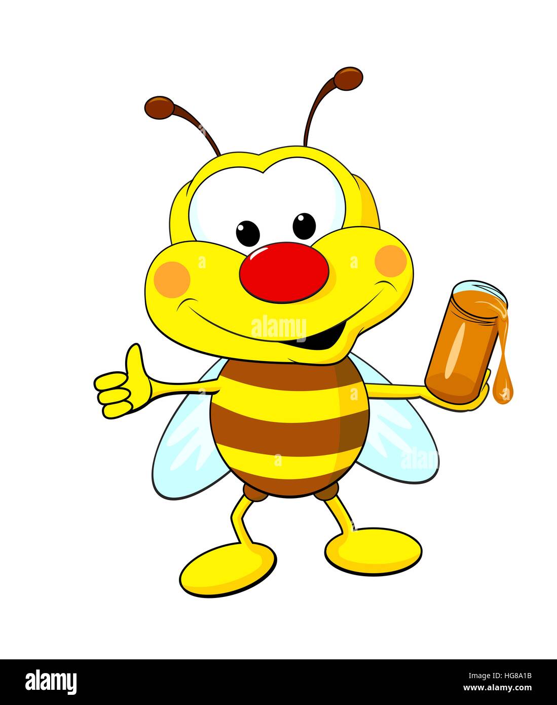 Bee cute beetle honey Cut Out Stock Images & Pictures - Alamy