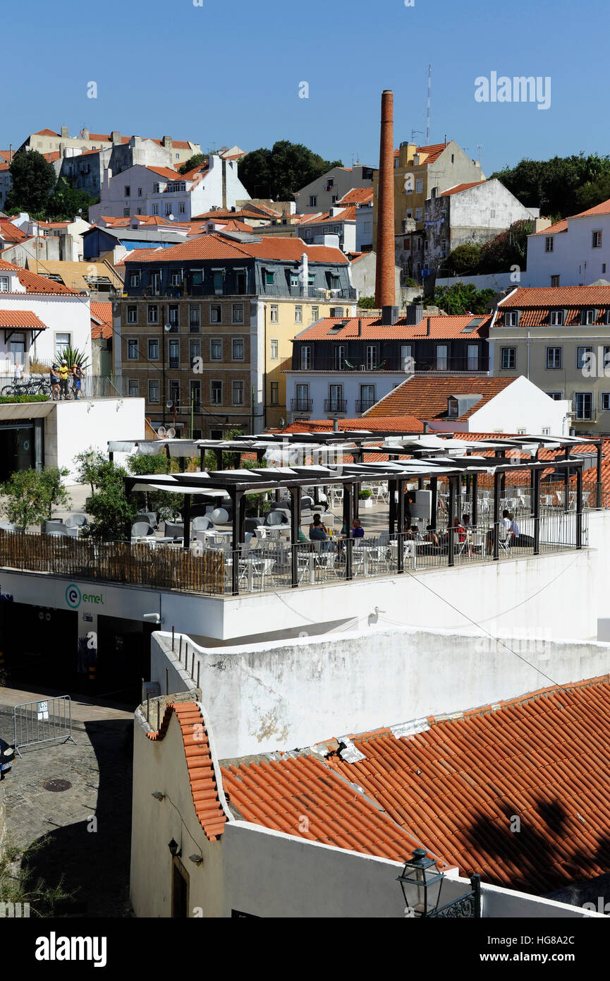 Portas doSol restaurante view from miradouro Portas do Sol, Alfama ...