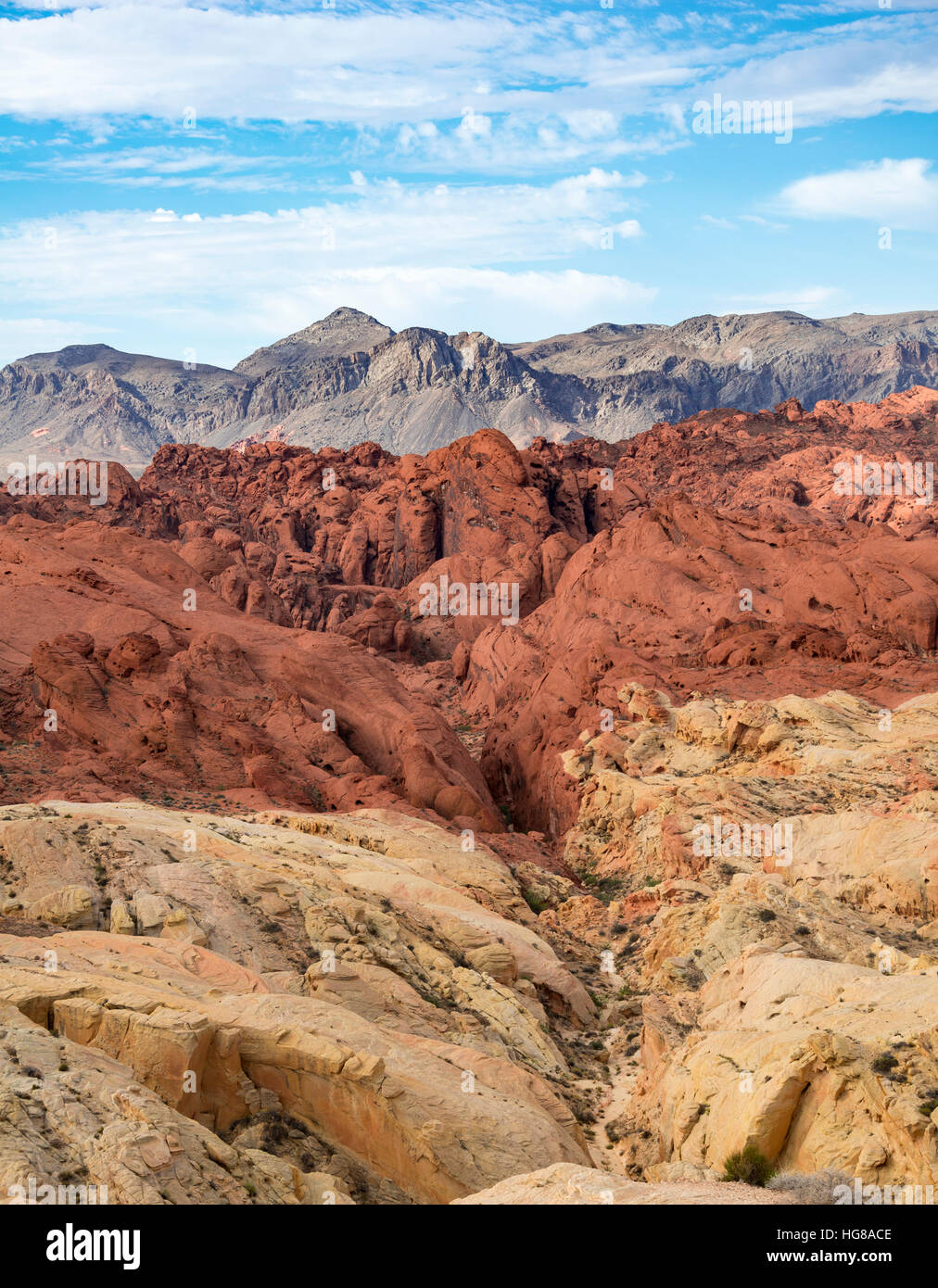 Fire Canyon with Silica Dome, Valley of Fire State Park, Mojave Desert ...
