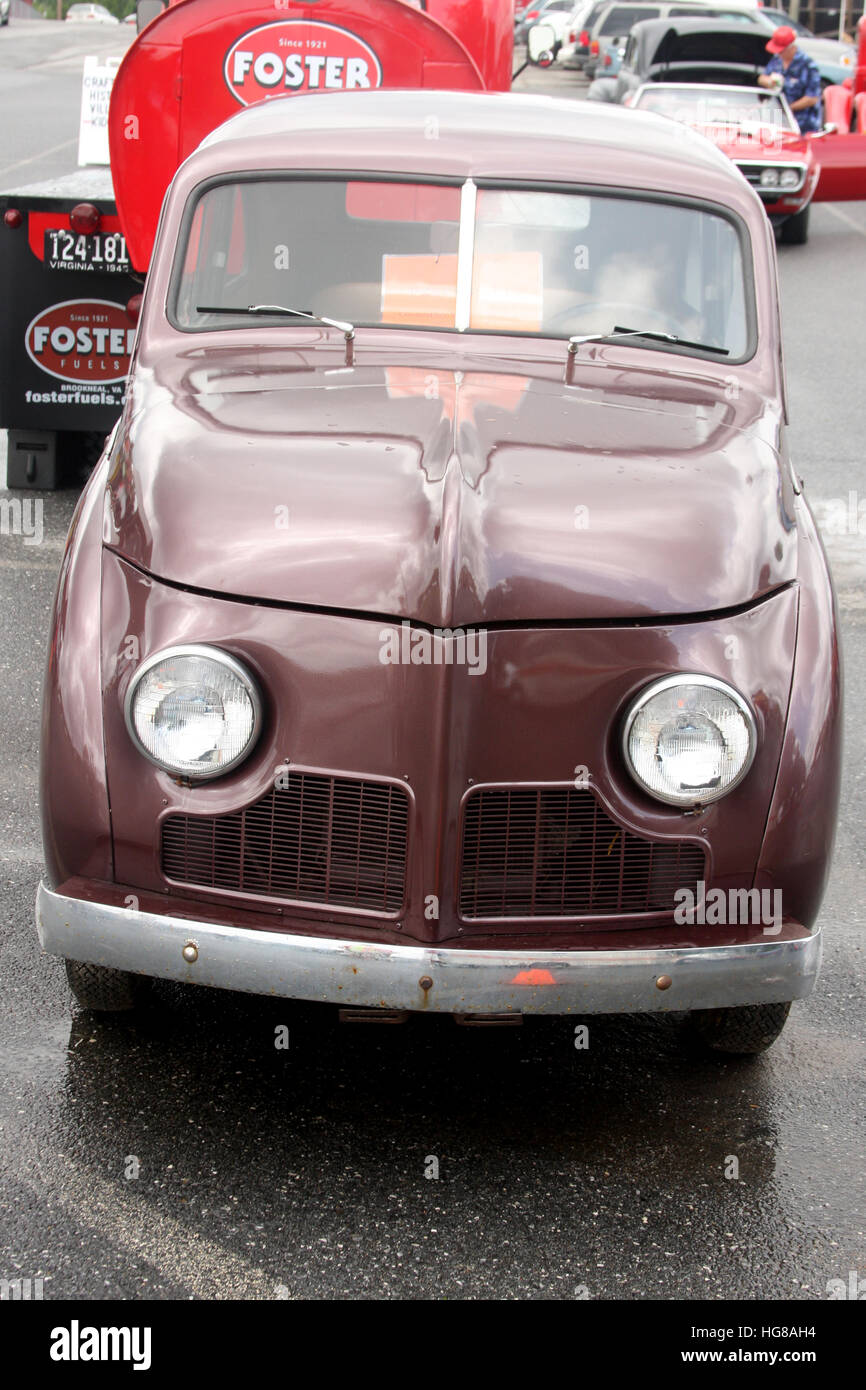 Retro/ vintage/ old/ small antique car. Crosley model, 1948 Stock Photo ...