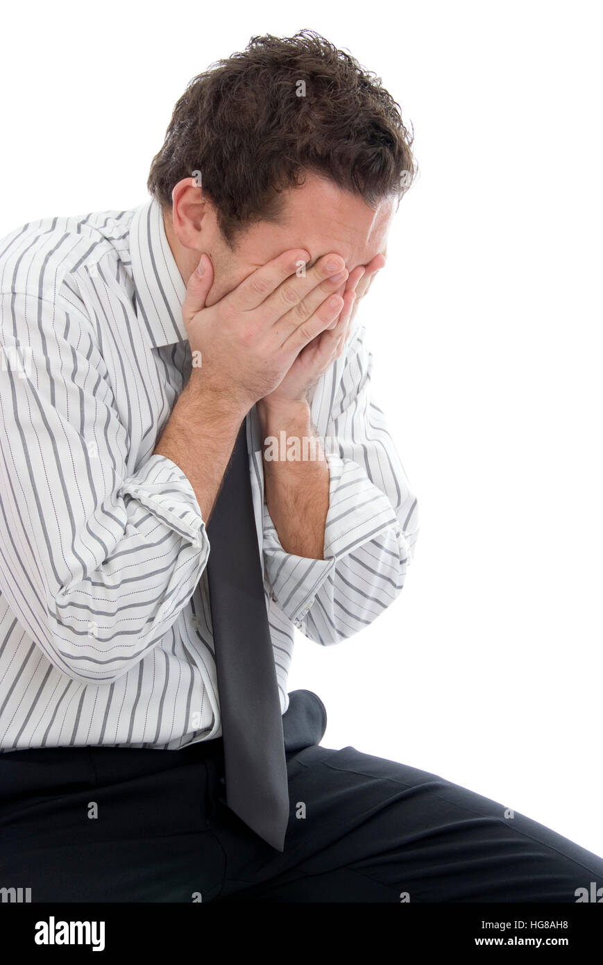 Desperated businessman hi-res stock photography and images - Alamy