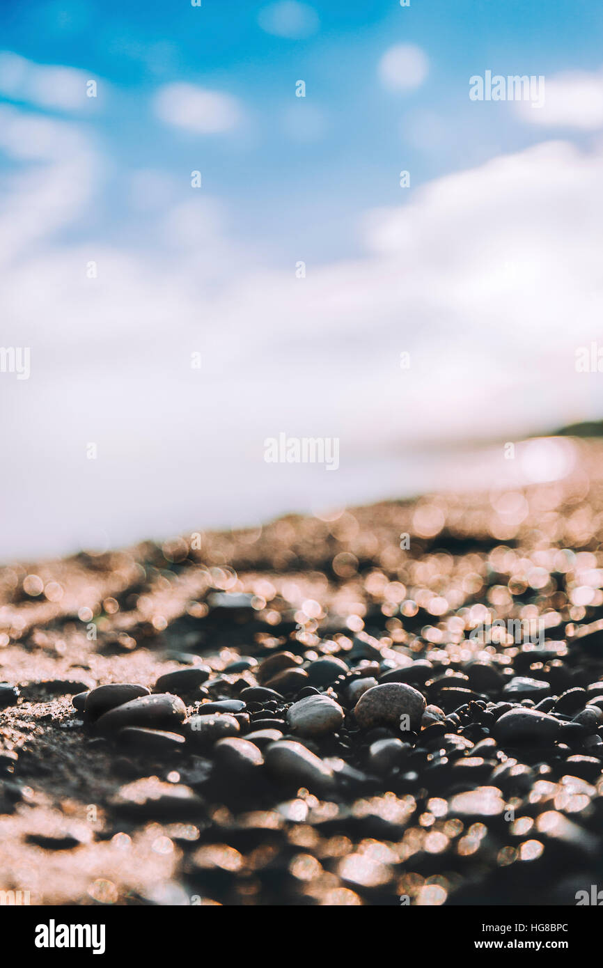 Selective focus beach pebbles hi-res stock photography and images - Alamy