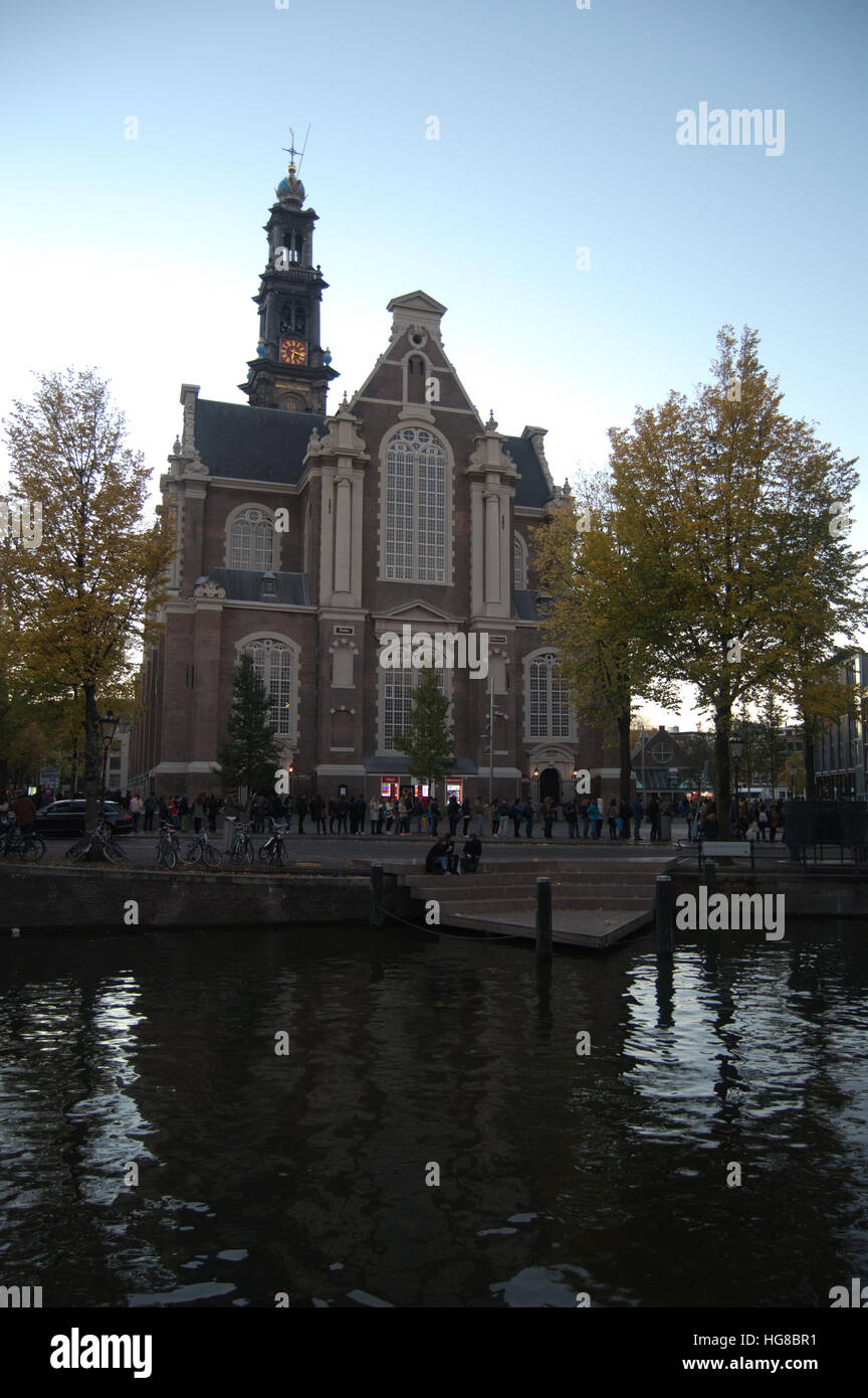 The Westerkerk at dusk, Amsterdam Stock Photo - Alamy