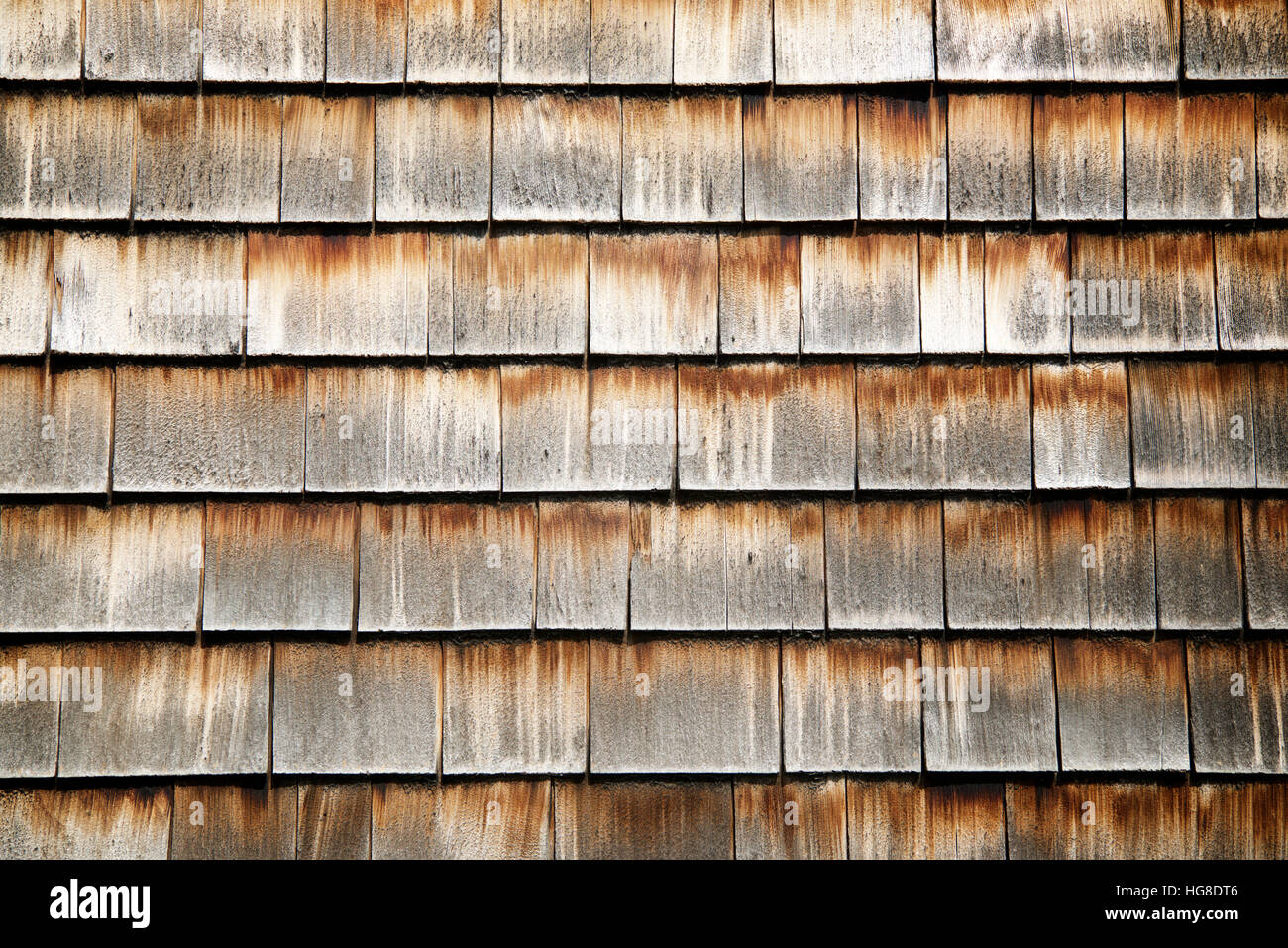 Close-up of wooden shingles Stock Photo - Alamy