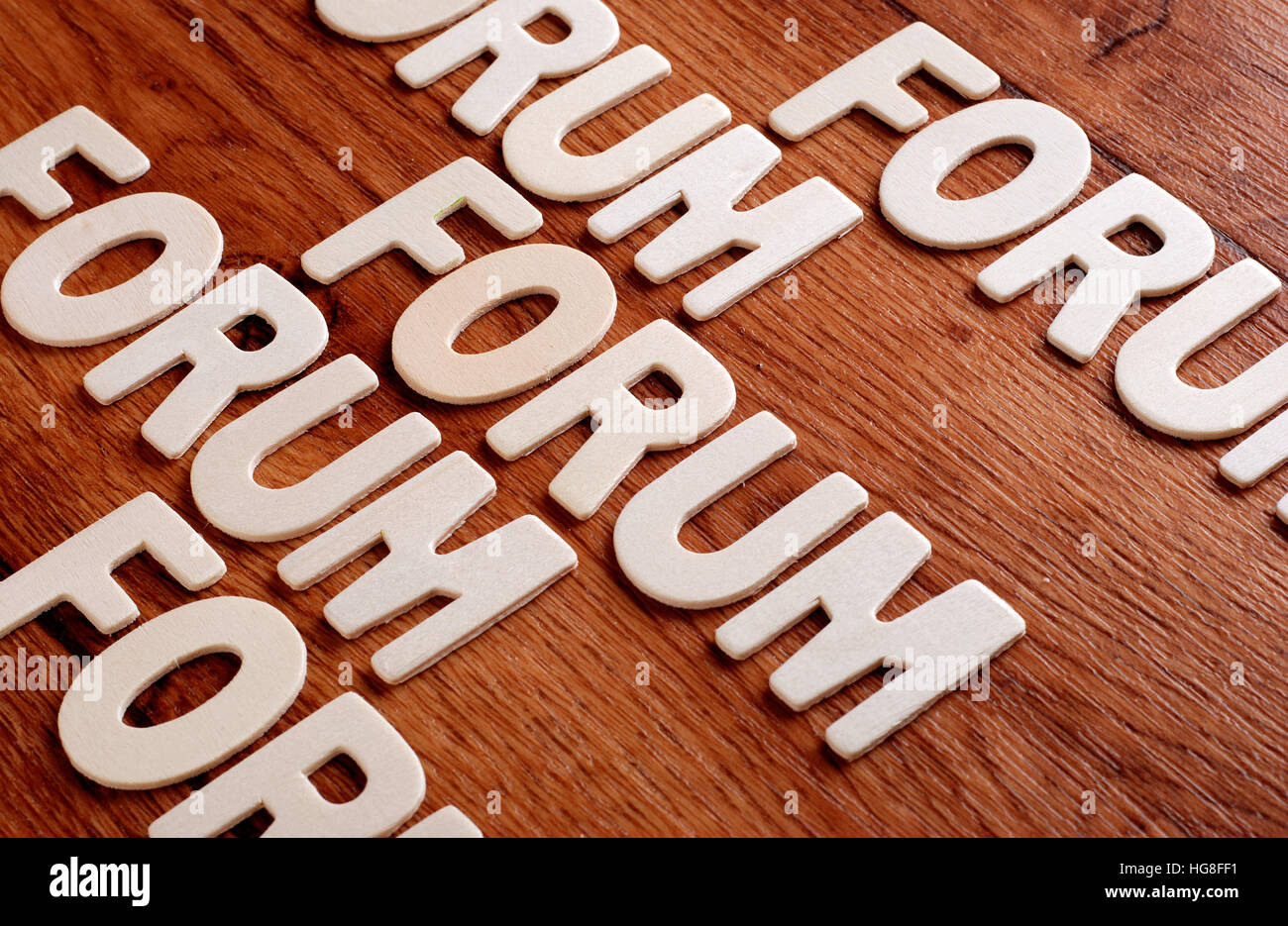 the word forum written on wooden board Stock Photo - Alamy