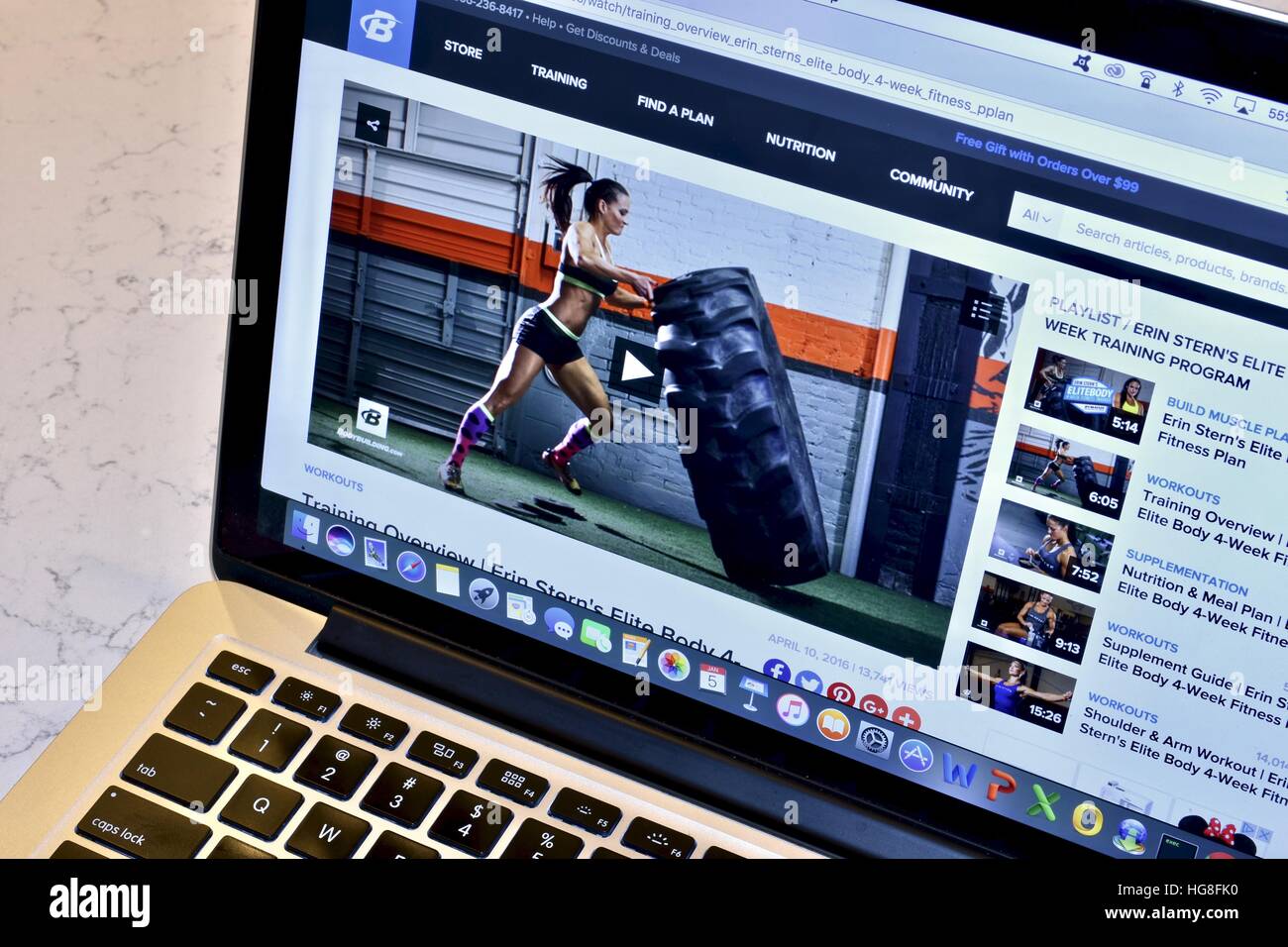 The Bodybuilding.com website displaying heath, exercise, and nutrition ...