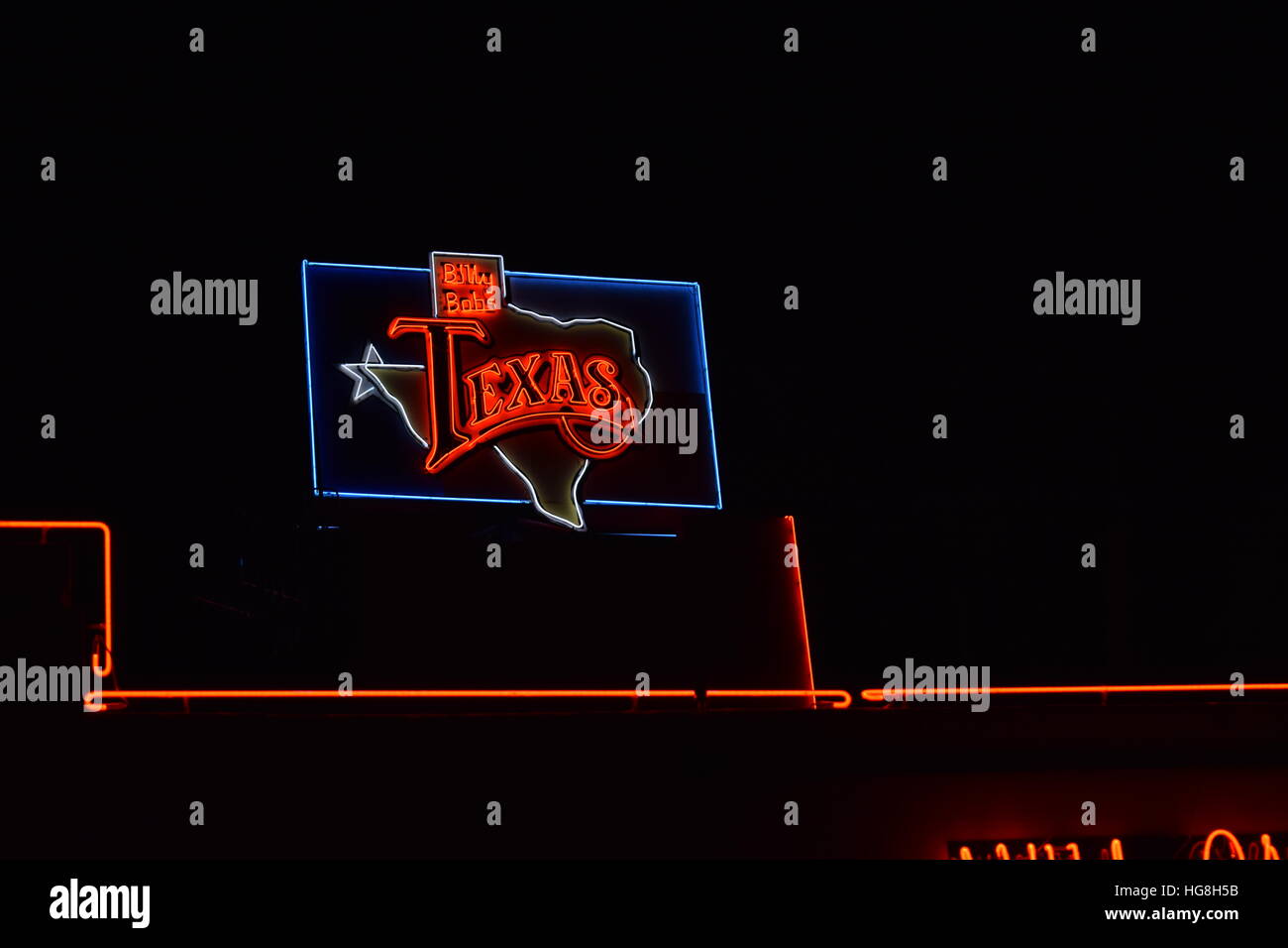 Billy Bob's Texas - neon sign Stock Photo - Alamy