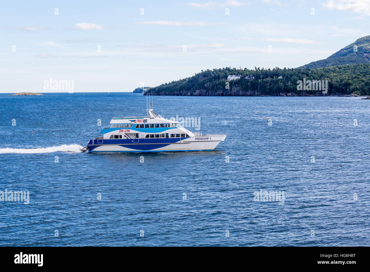 Friendship V Whale Watching Boat Stock Photo - Alamy