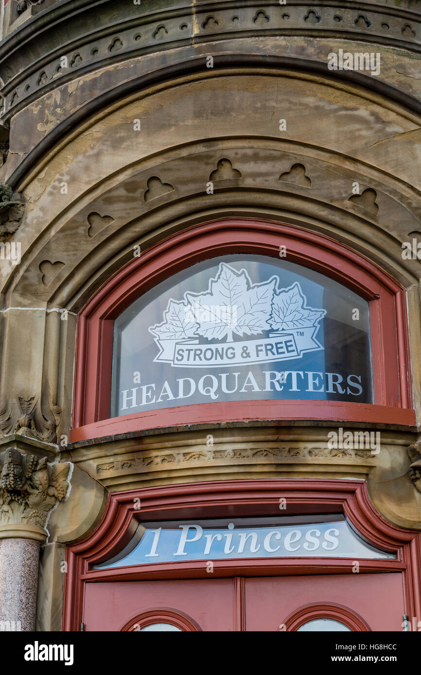 Strong and Free Headquarters Stock Photo - Alamy